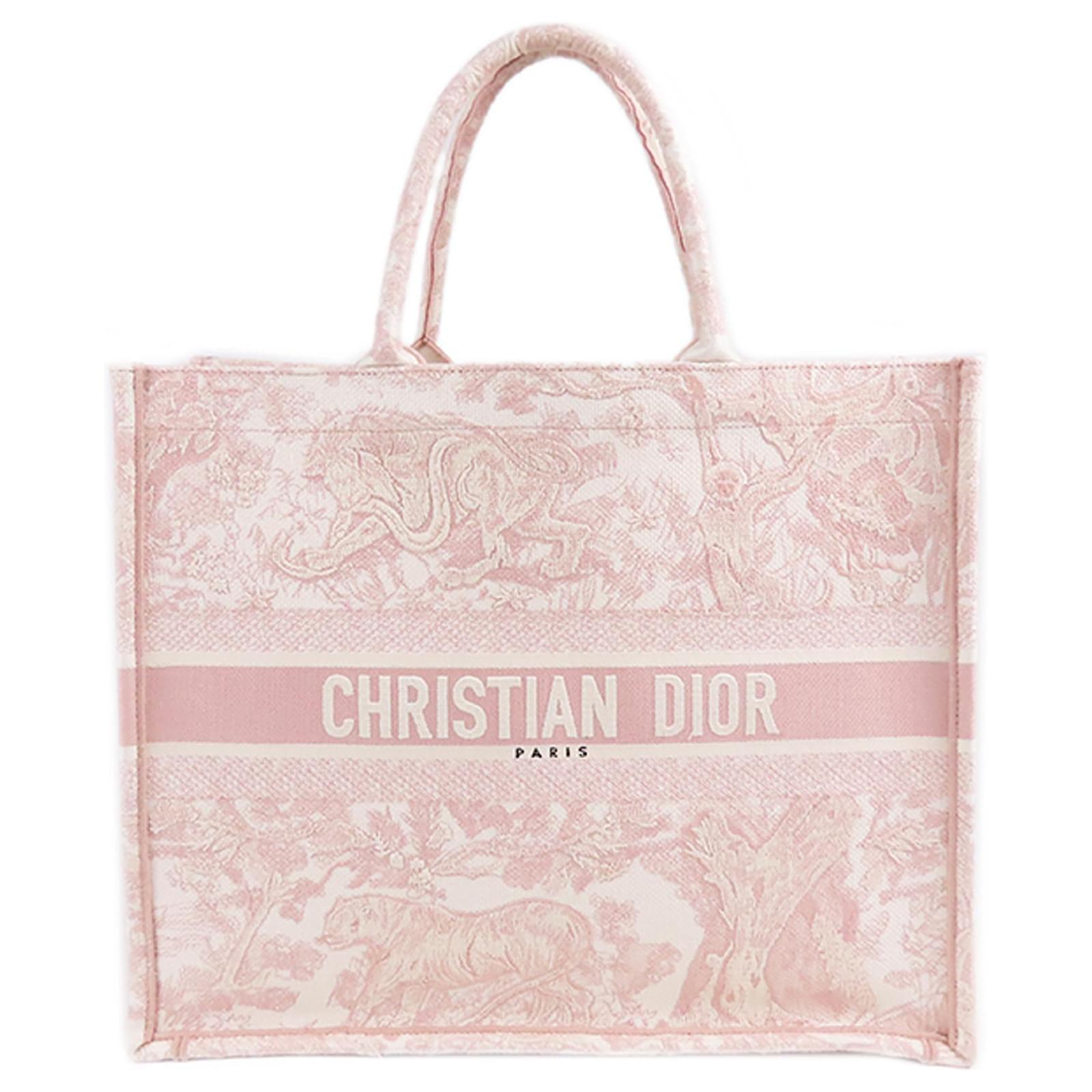 Cabas livre toile de Jouy rose Dior Tissu ref.954673 - Joli Closet