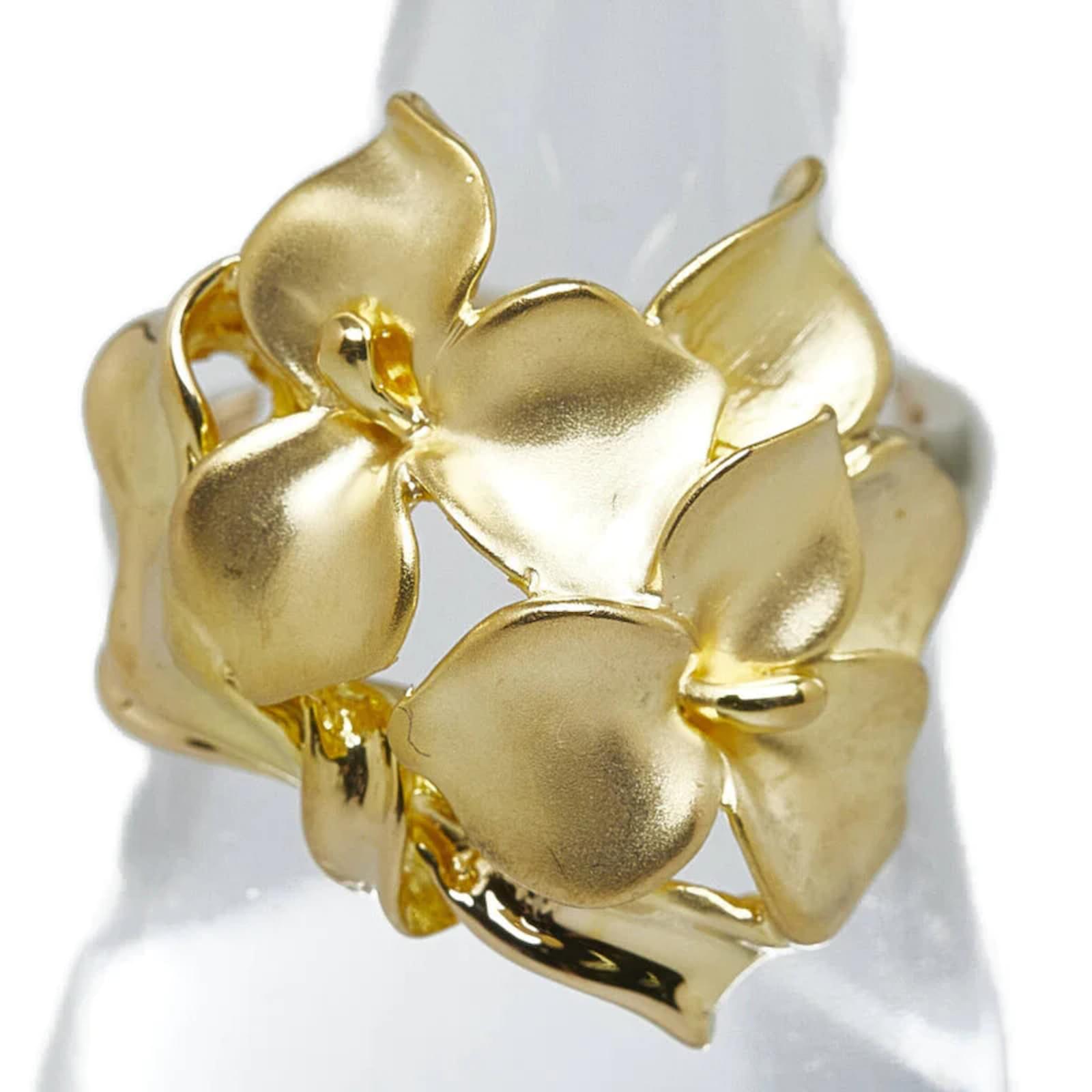 & Other Stories 18K Floral Ring Golden Metal Gold ref.964216 - Joli Closet