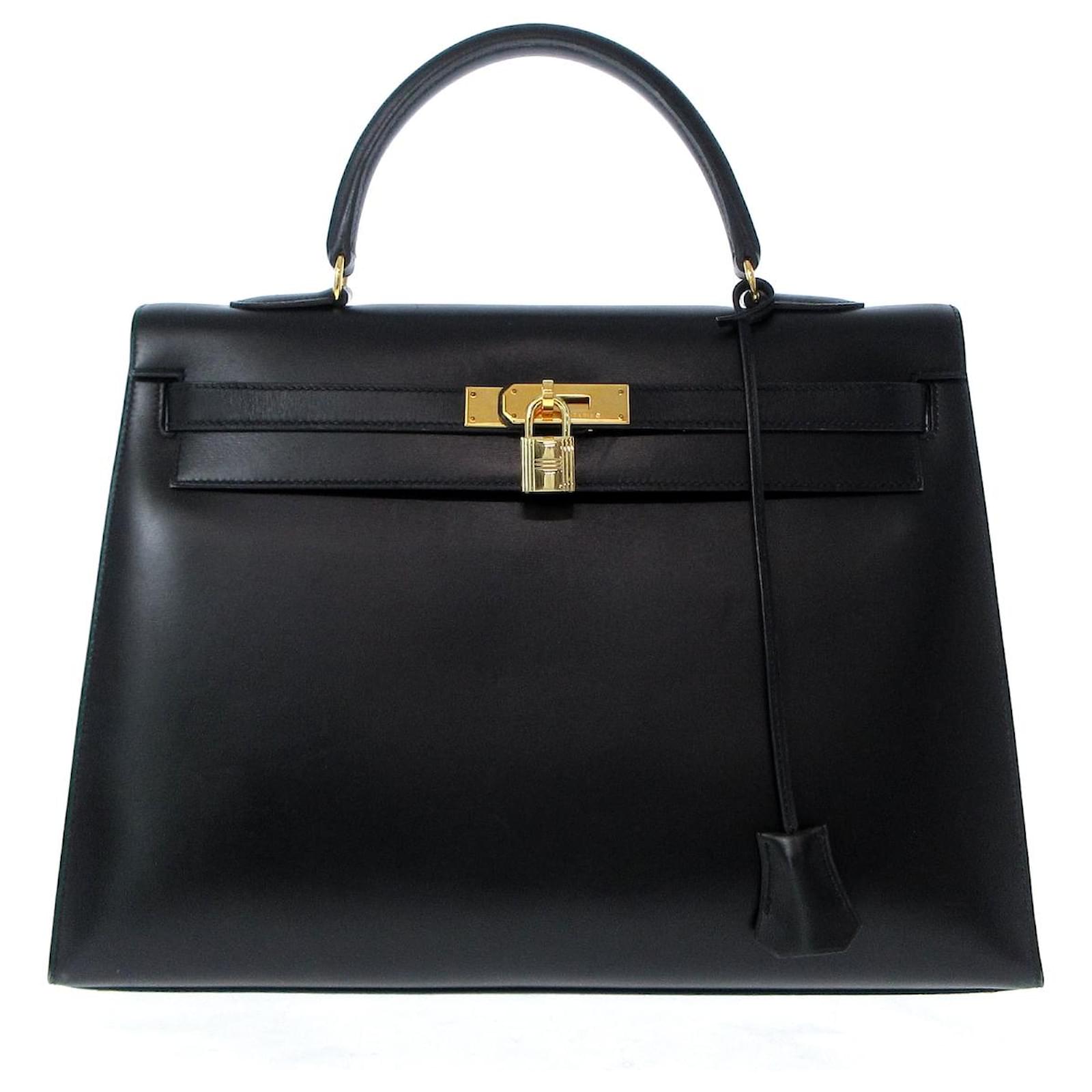 Hermès hermes kelly 35 Black Leather ref.964276 - Joli Closet