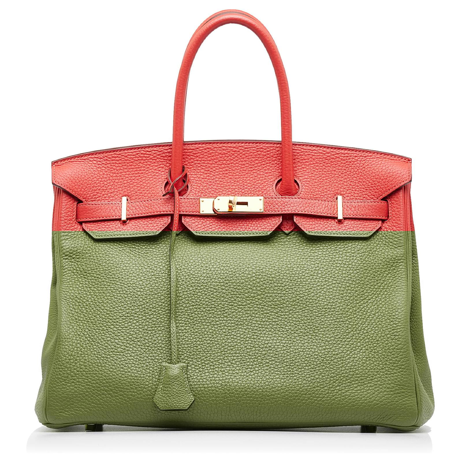 Hermès Hermes Red Togo Birkin 35 Leather Pony-style calfskin ref.964457 ...