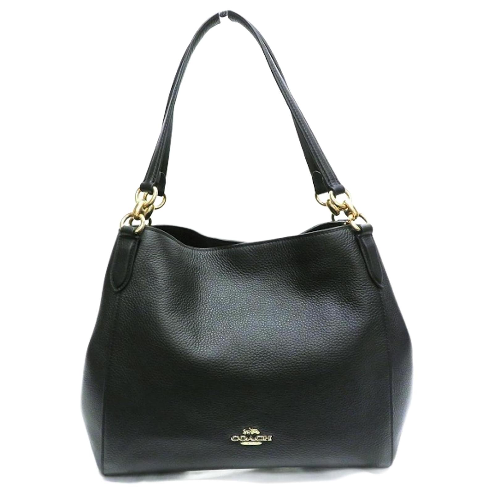 Coach Black Leather ref.965496 - Joli Closet
