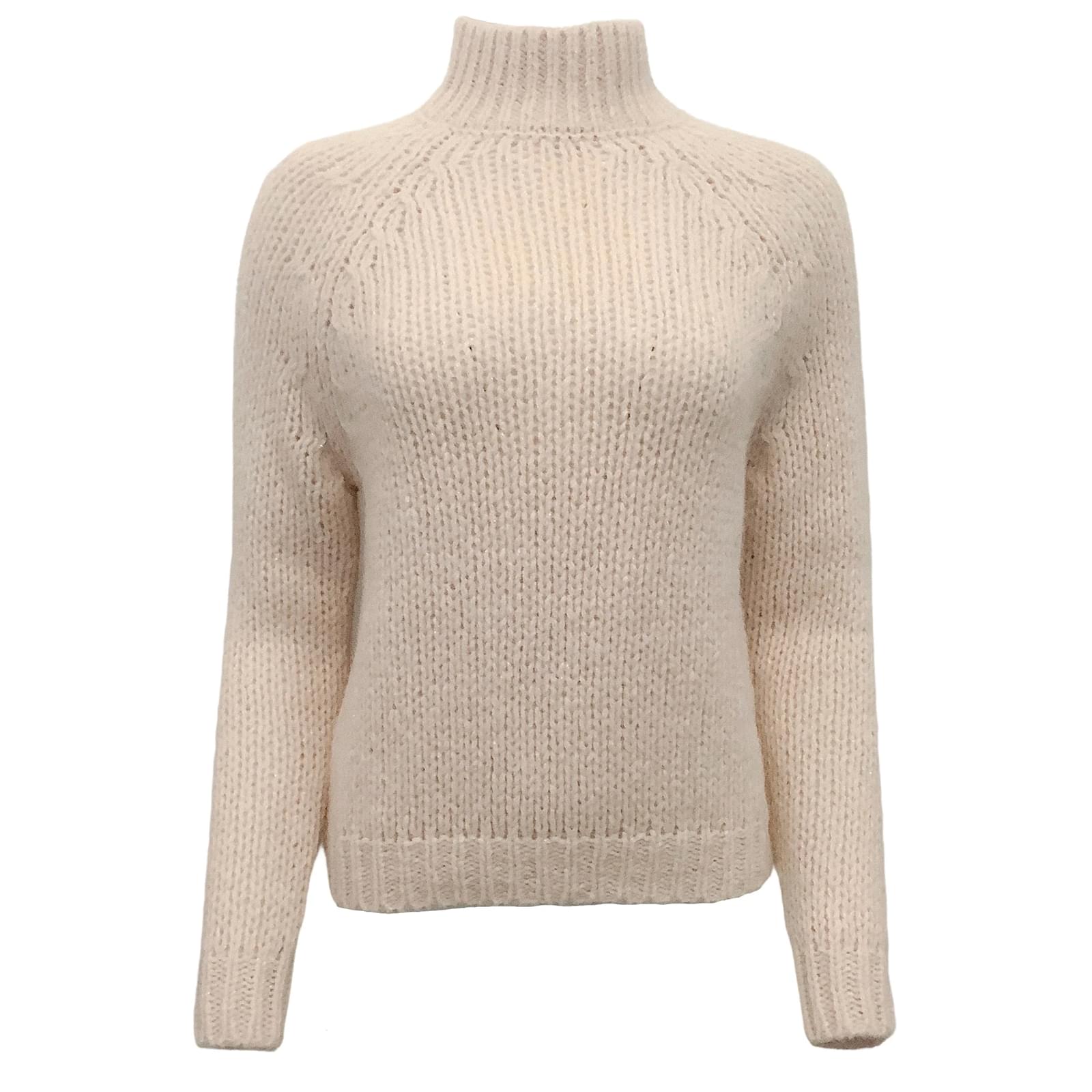 Peserico Light Pink Angora Mock Turtleneck Sweater Wool ref.966067 ...