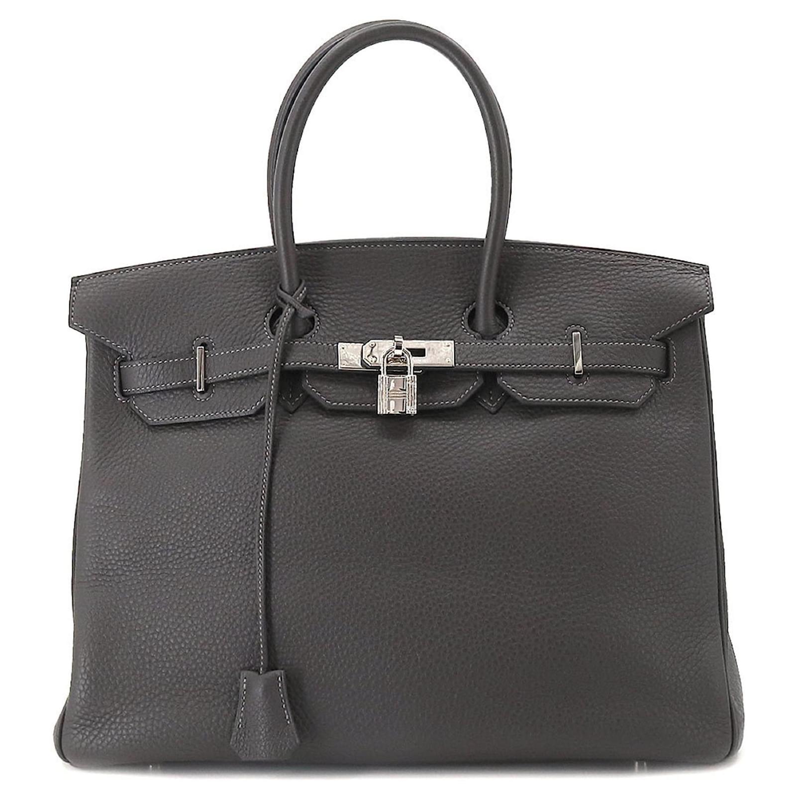 Hermès HERMES BIRKIN 35 Black Leather ref.966736 - Joli Closet