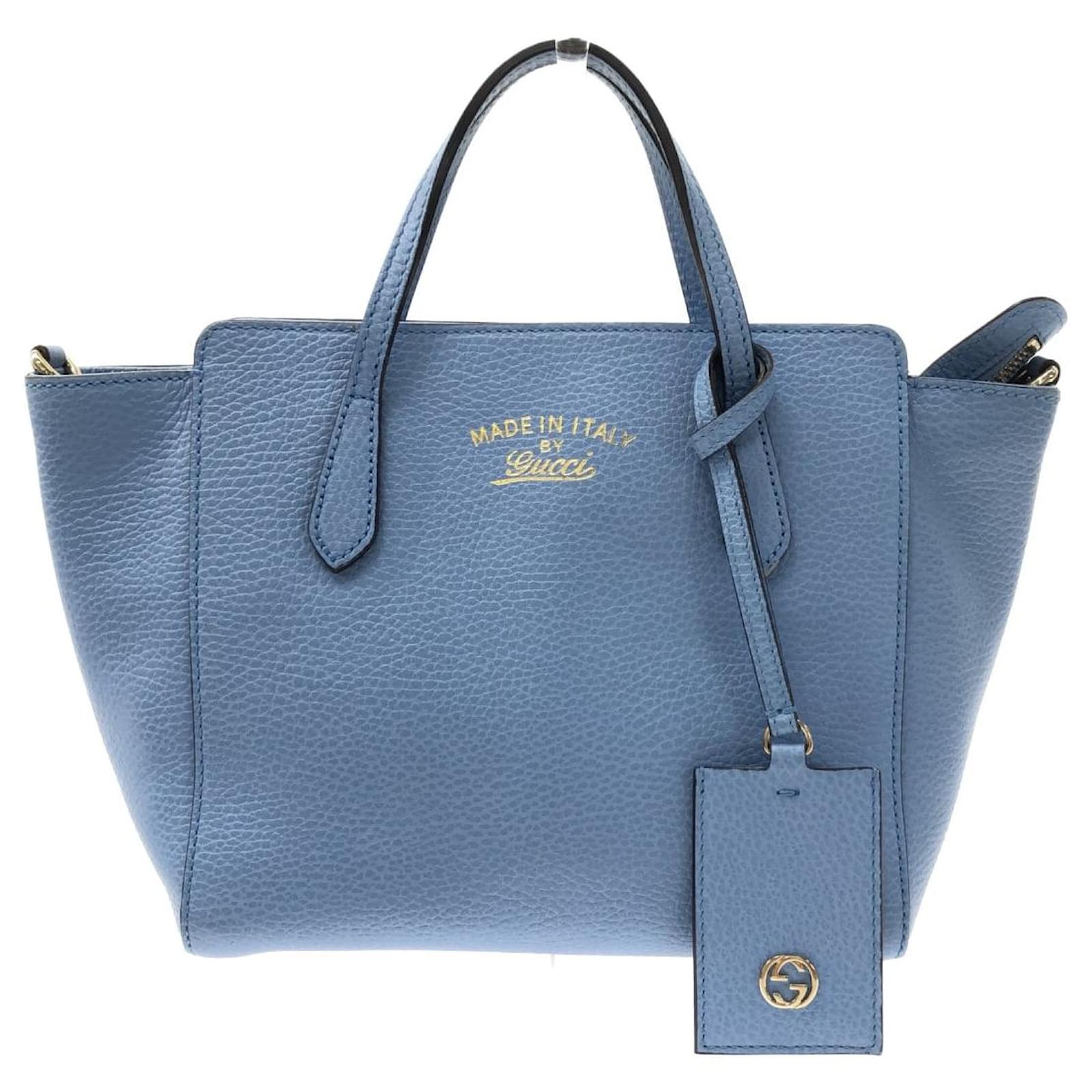 Gucci Swing Blue Leather ref.967864 - Joli Closet