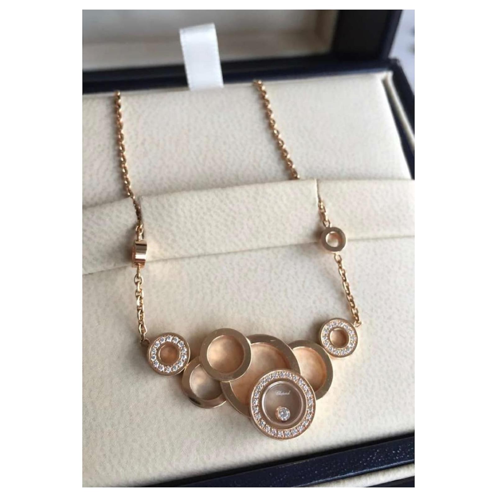 Chopard 18K Diamonds Happy Dream Collection Necklace Gold hardware Gold ...