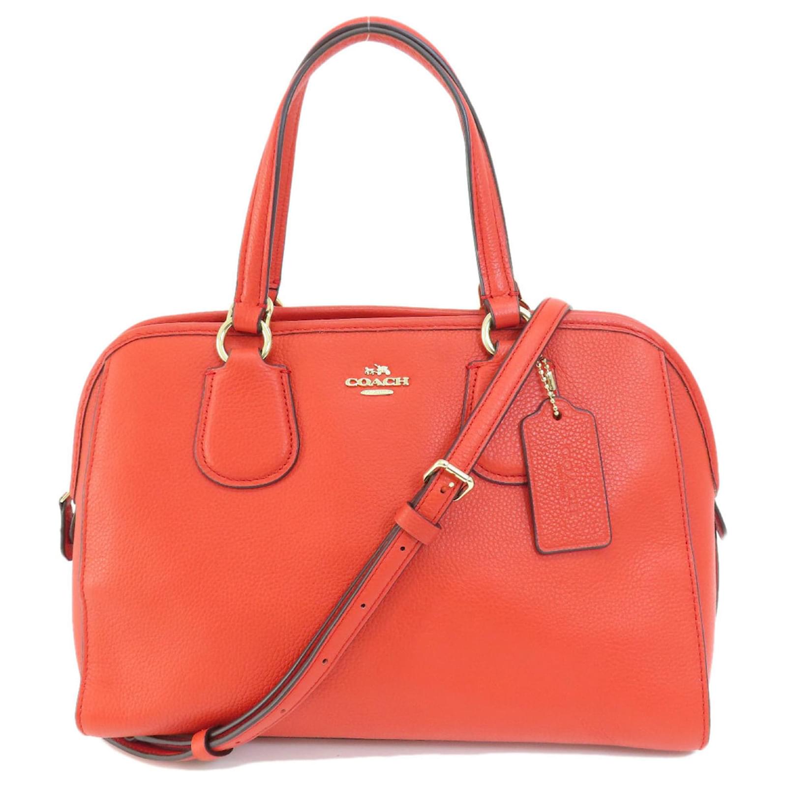Coach Red Leather ref.1000055 - Joli Closet