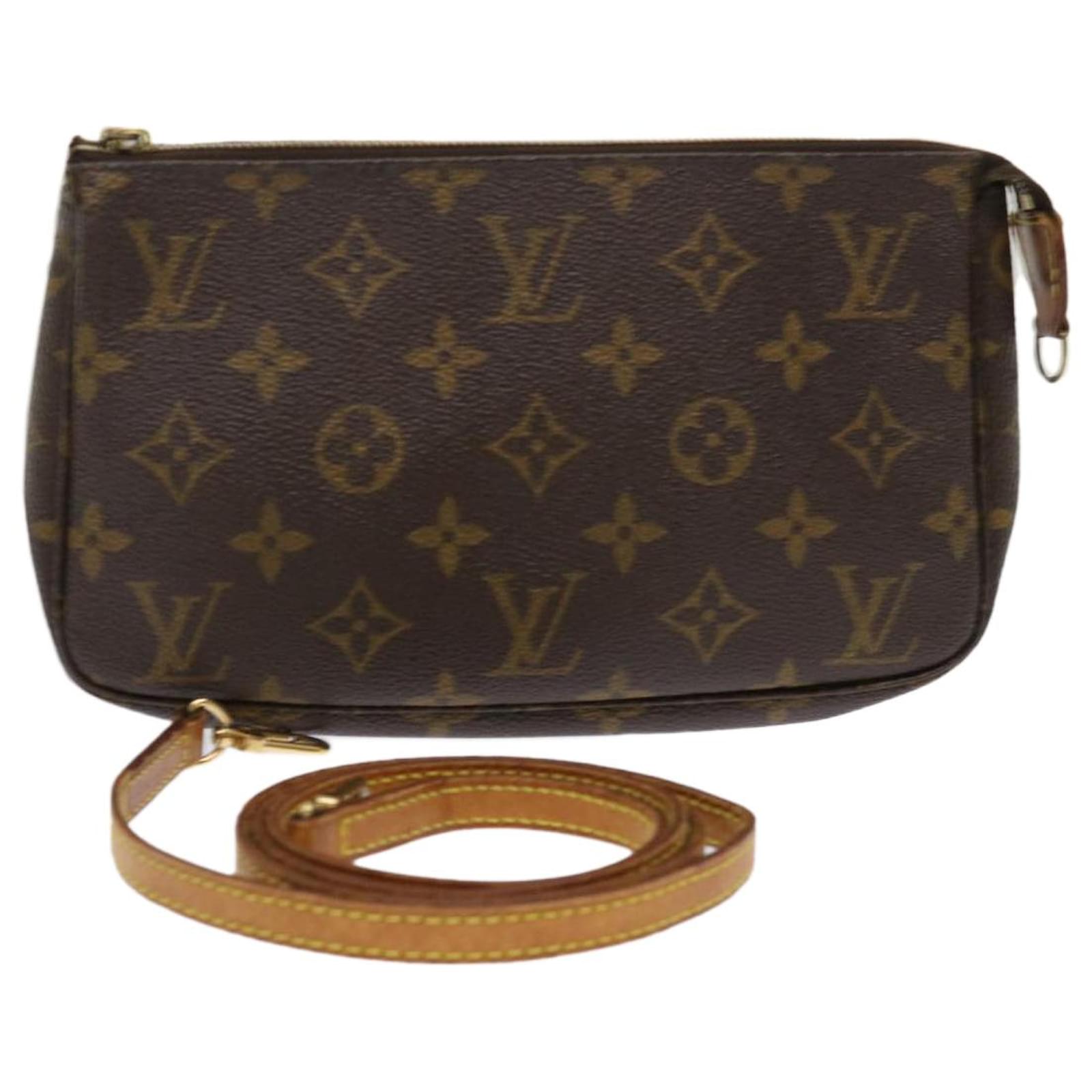 LOUIS VUITTON Monogram Pochette Accessoires Pochette M51980 Auth LV ...