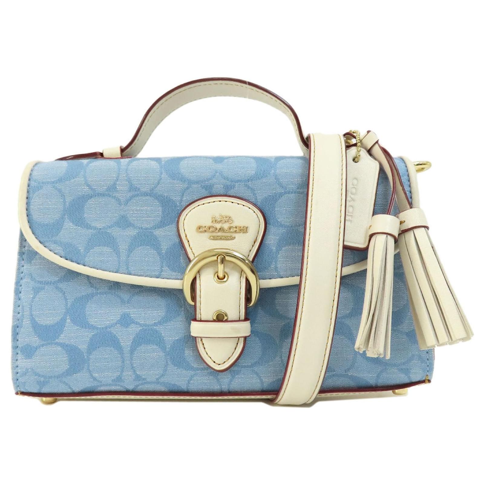 Coach Signature Blue Cloth ref.1000584 - Joli Closet