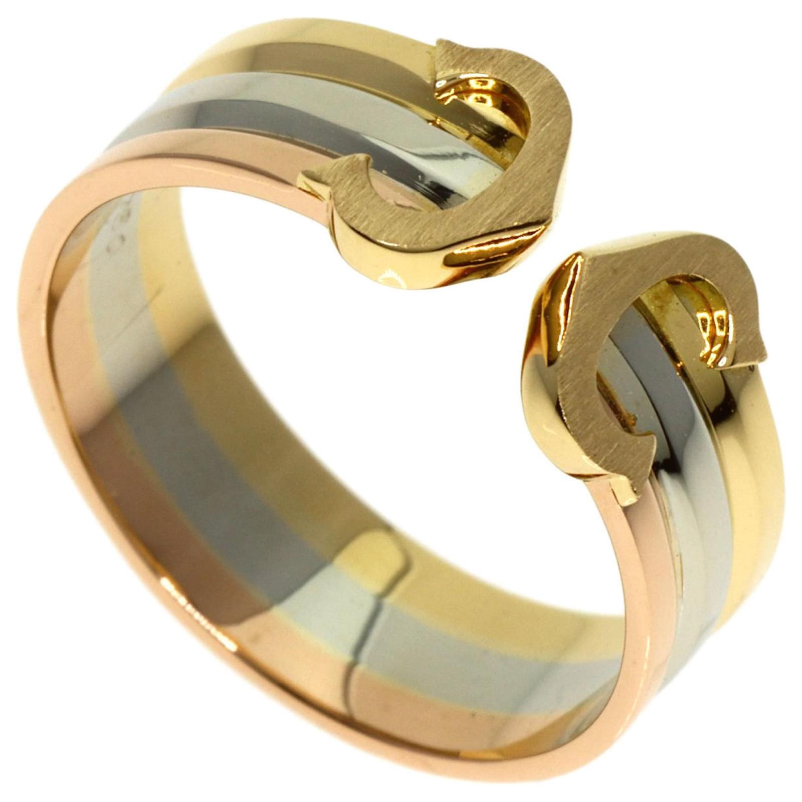 cartier 2C C2 Or jaune Doré ref.1000592 - Joli Closet