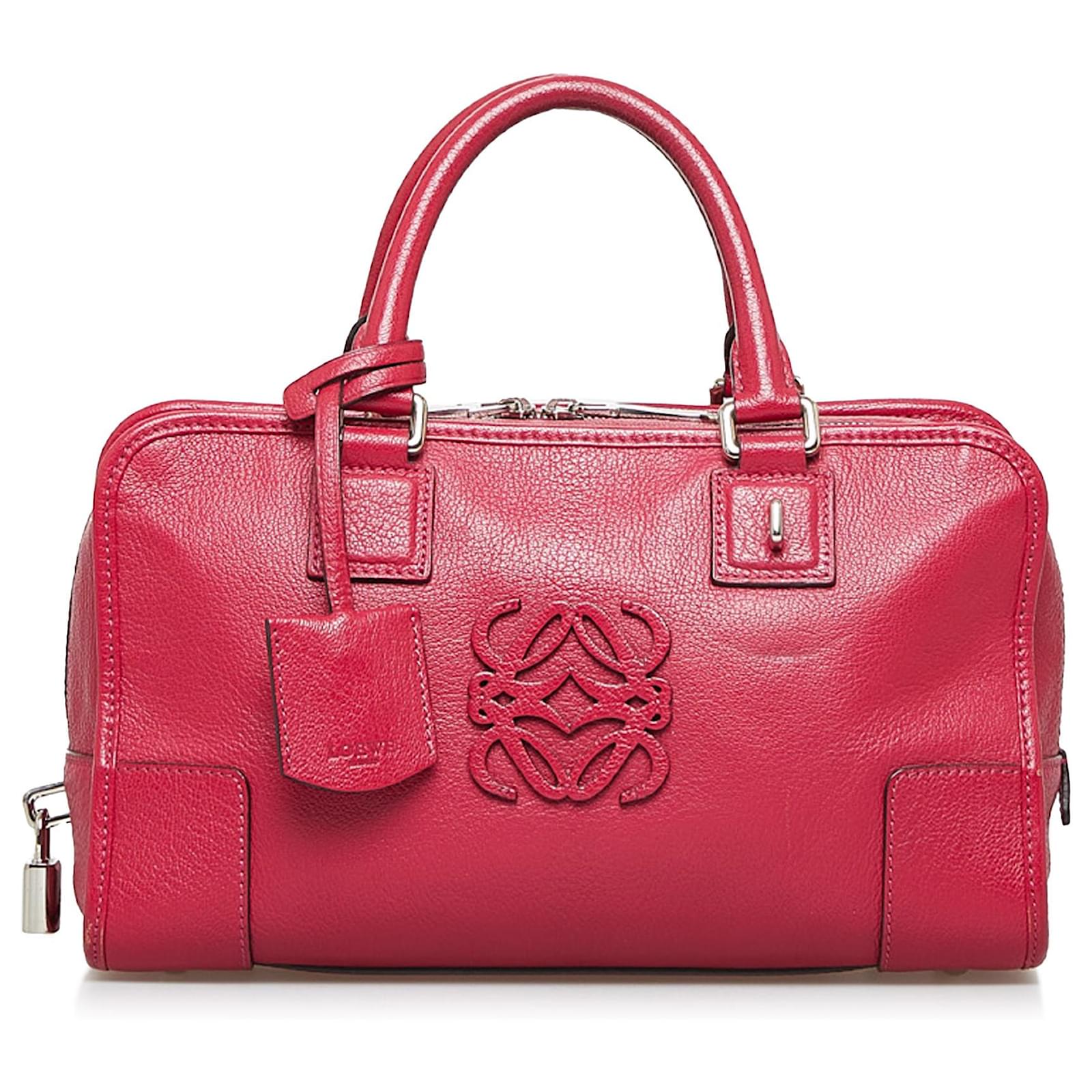 Loewe Pink Amazona Handbag Leather Pony-style calfskin ref.1000949 ...