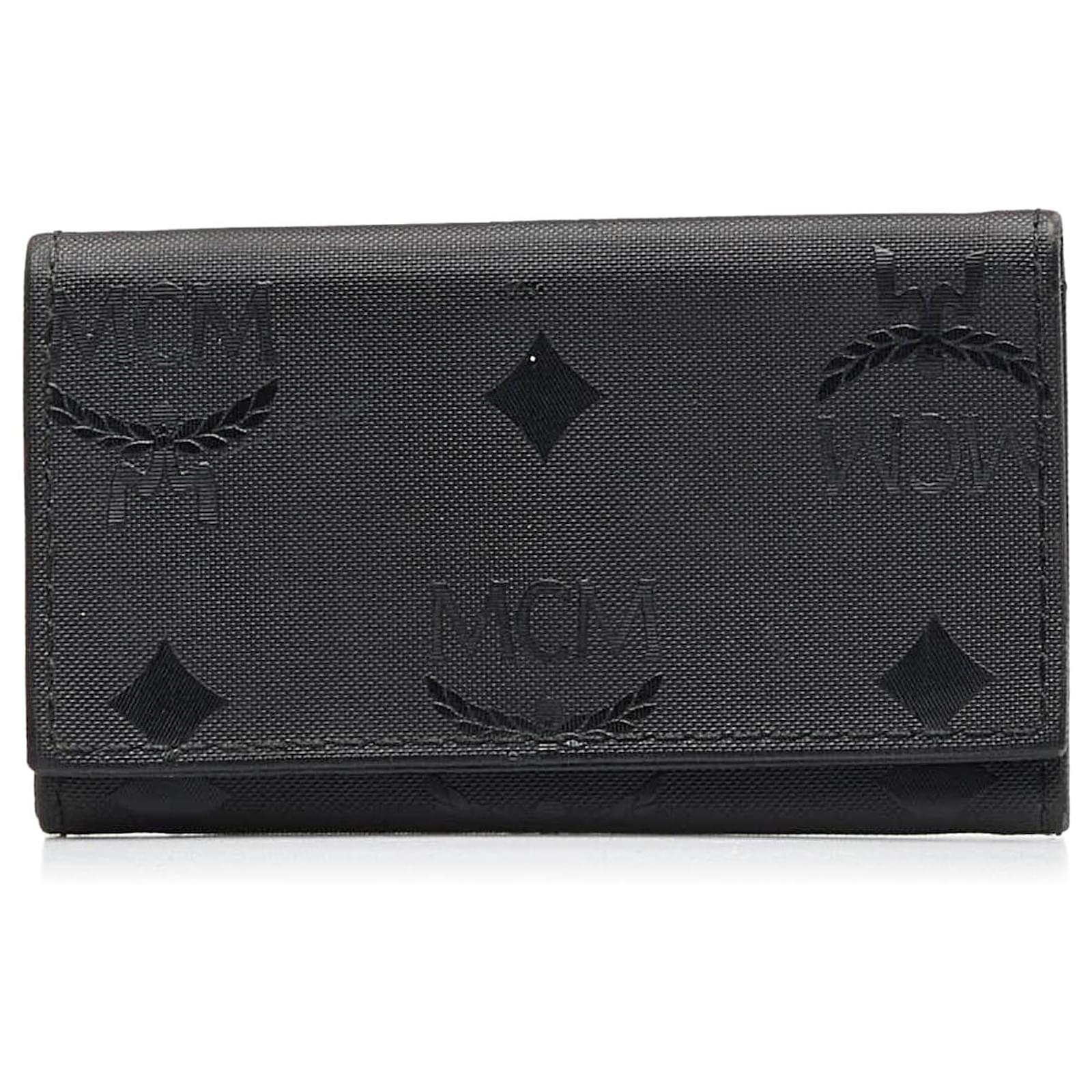 MCM Black Visetos Key Holder Plastic ref.1000959 - Joli Closet