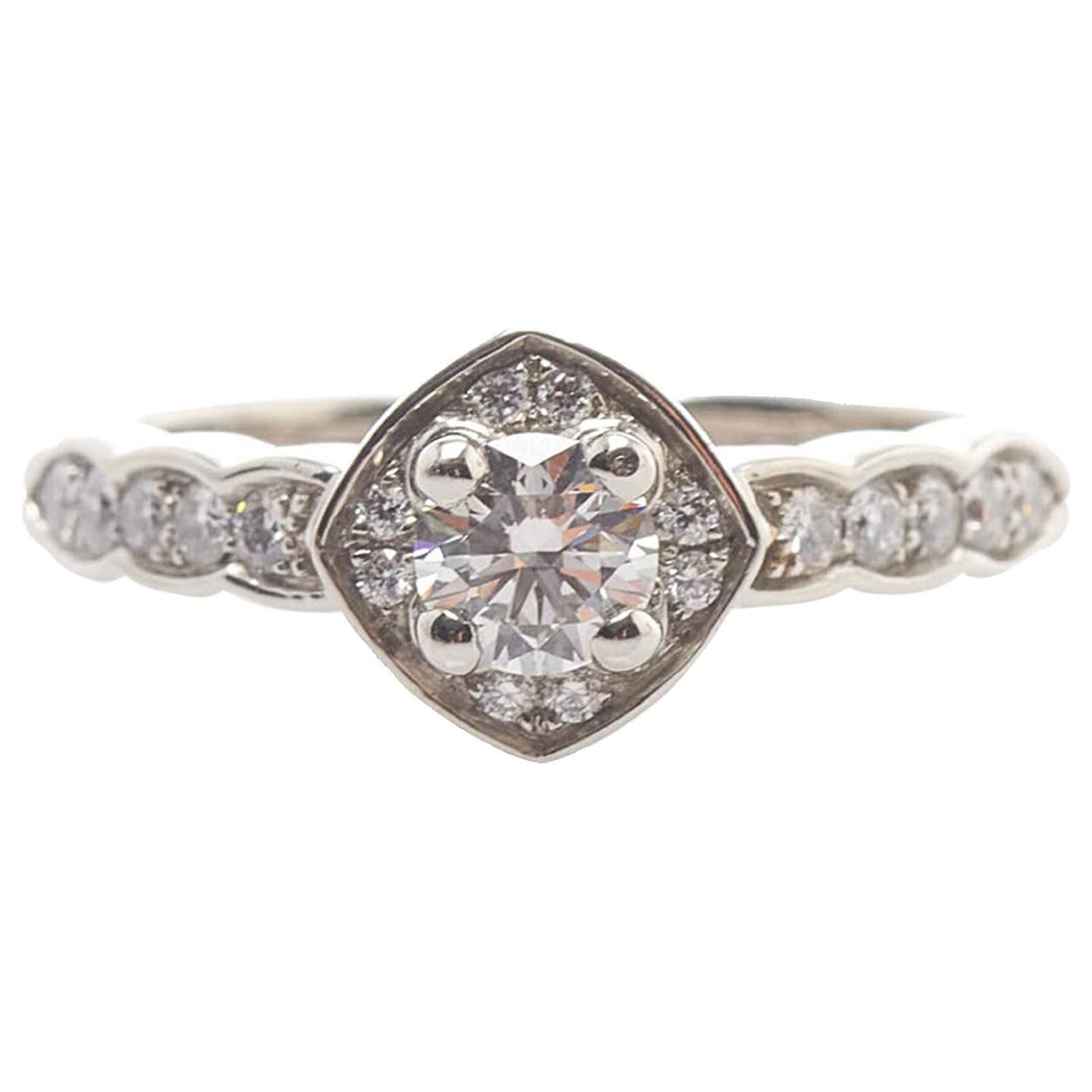 Bague demi-éternité en diamant Chanel Coco Crash en argent Chanel Métal ...