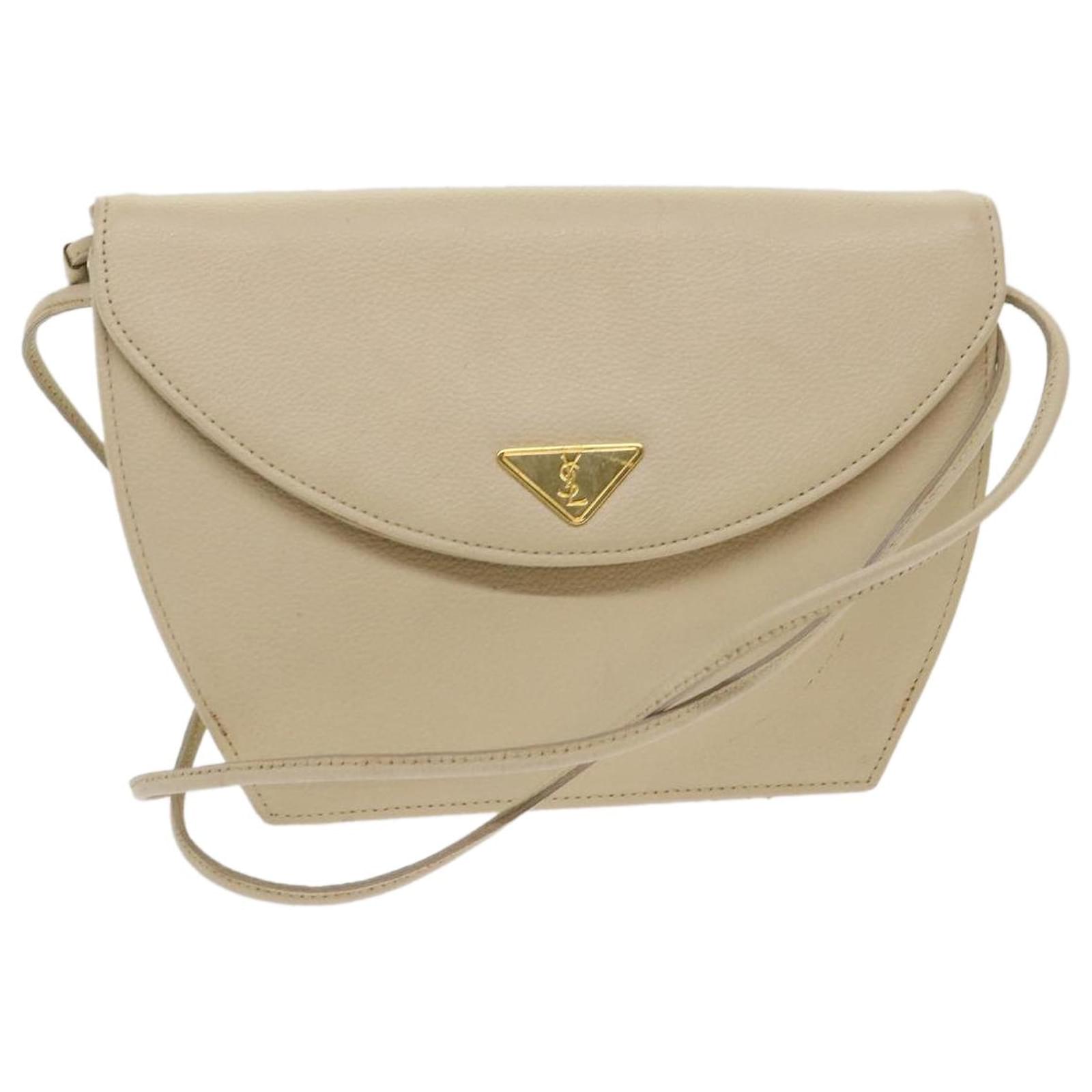 YVES SAINT LAURENT Beige Leather ref.1001261 - Joli Closet