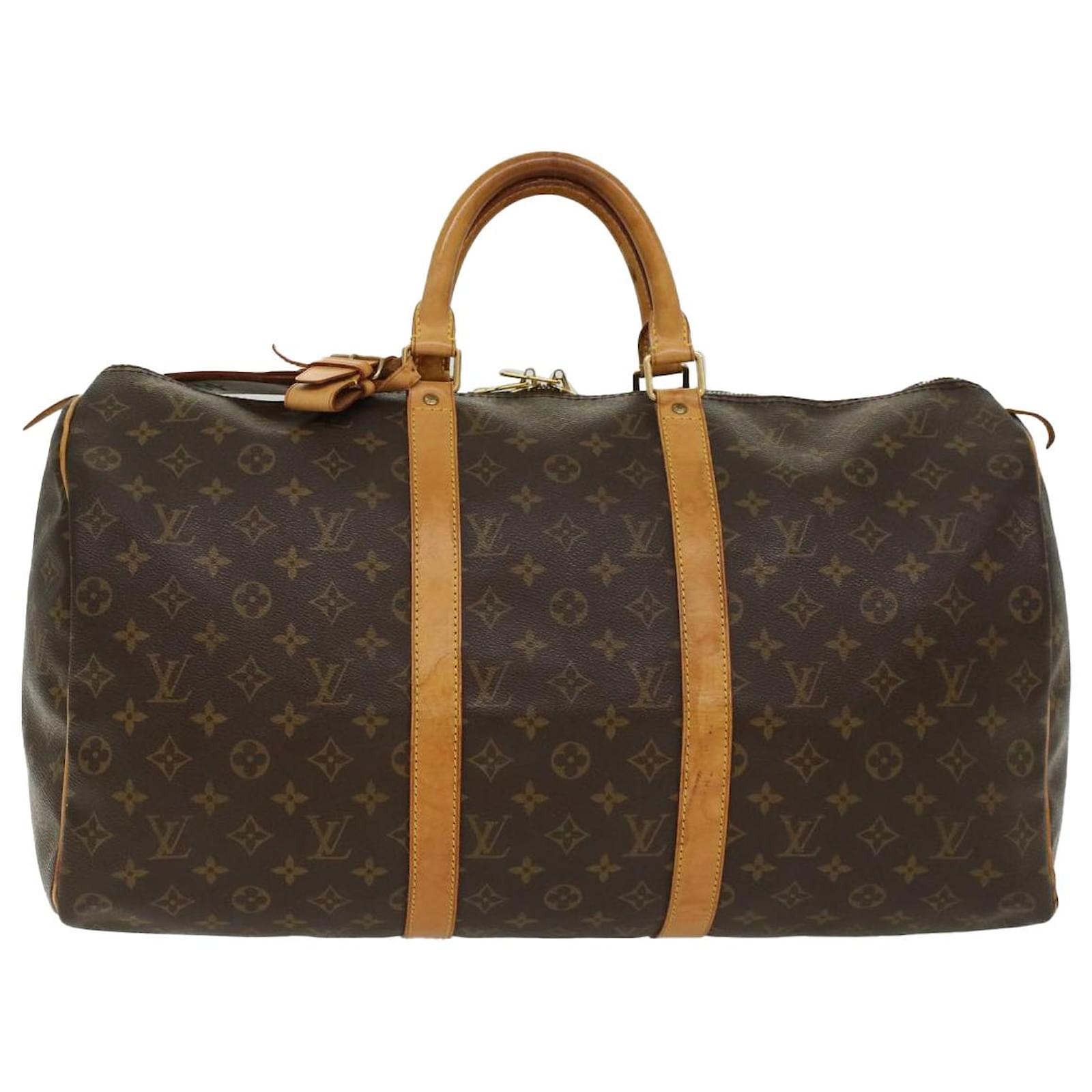 Louis Vuitton Monogram Keepall 50 Sac Boston M41426 Auth LV 48085 Toile ...