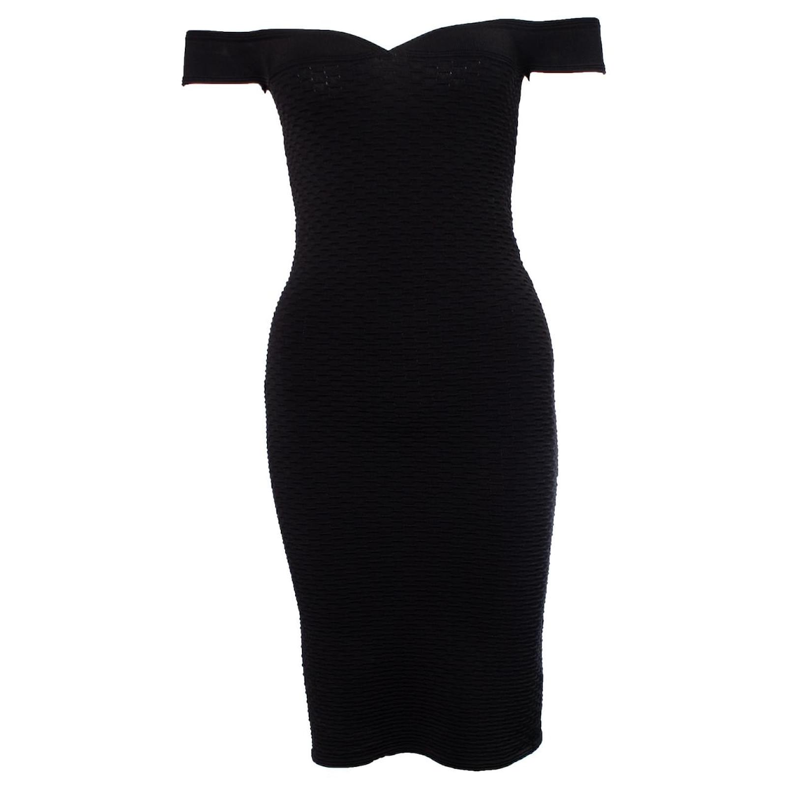 IRO, off shoulder nunzia dress in black Viscose ref.1003780 - Joli Closet