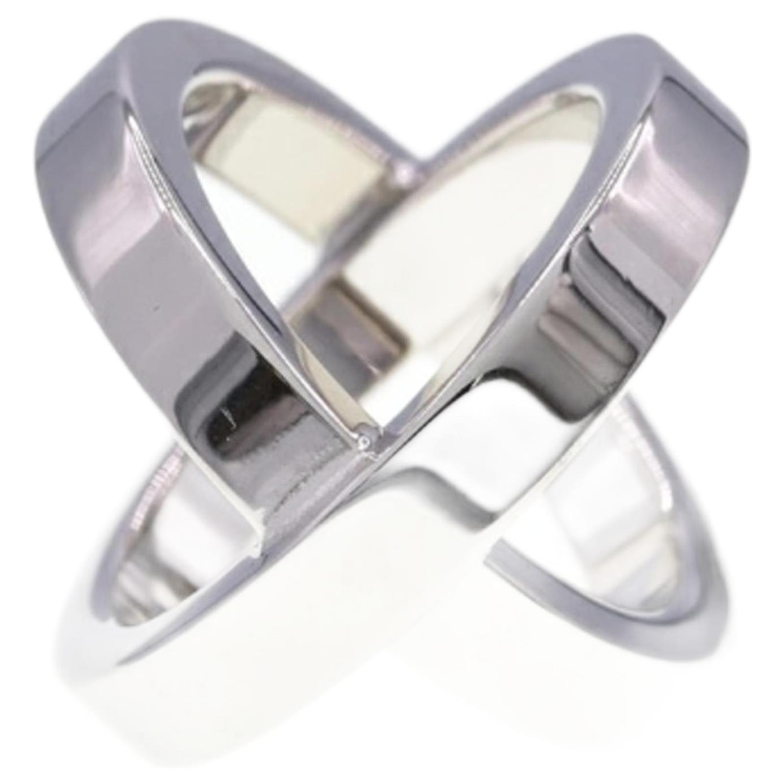Ring Hermès Silvery Metal ref.1005409 - Joli Closet