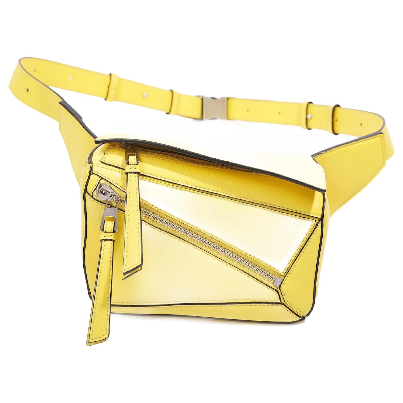 Loewe Bumbag Yellow Leather Mini ref.1006000 - Joli Closet