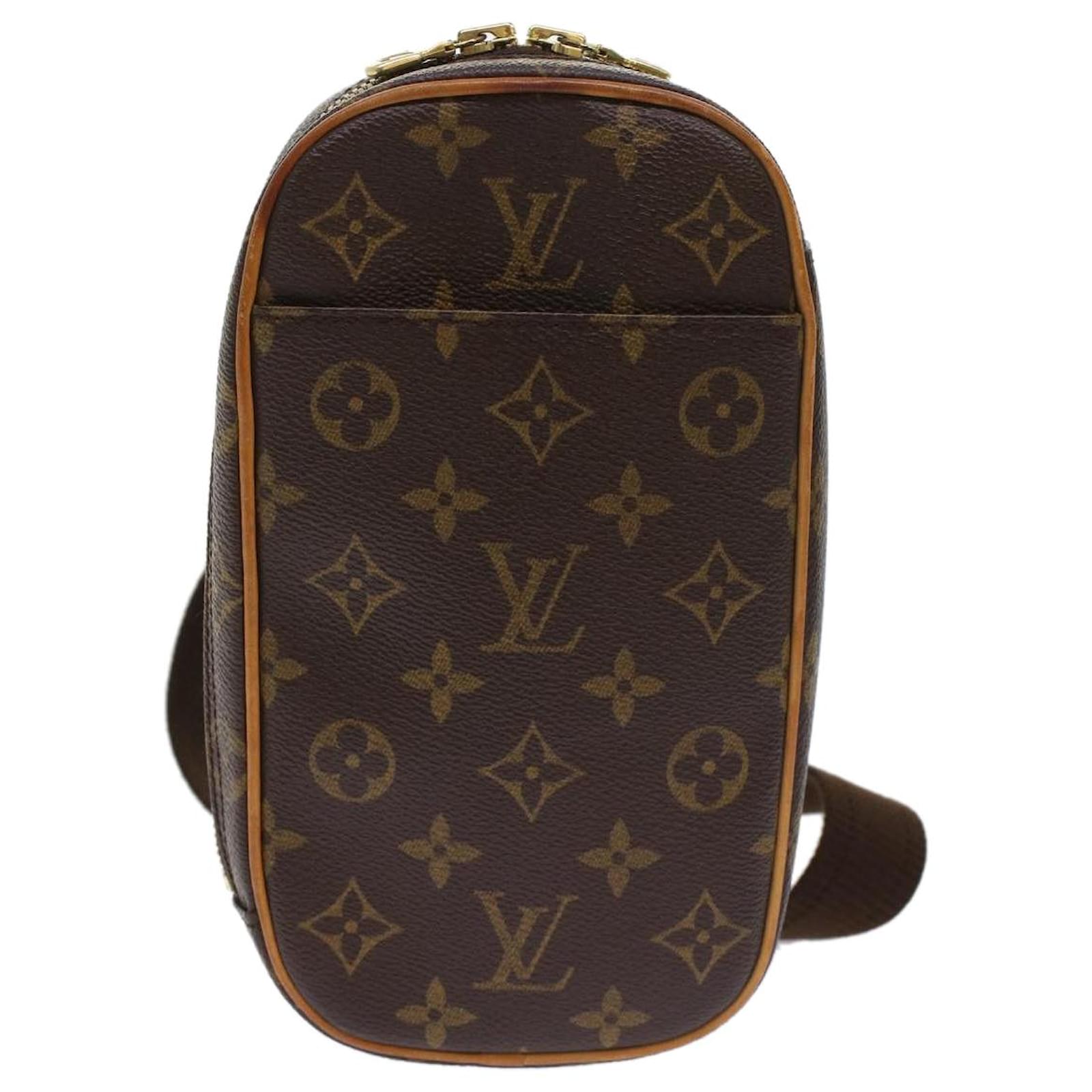 Louis Vuitton Pochette Gange Brown Cloth ref.1007112 - Joli Closet