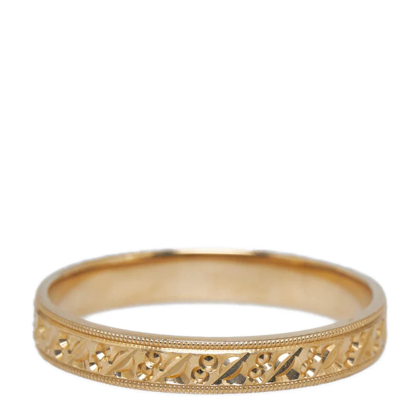 & Other Stories 18K Gold Band Ring Golden Metal ref.1008208 - Joli Closet