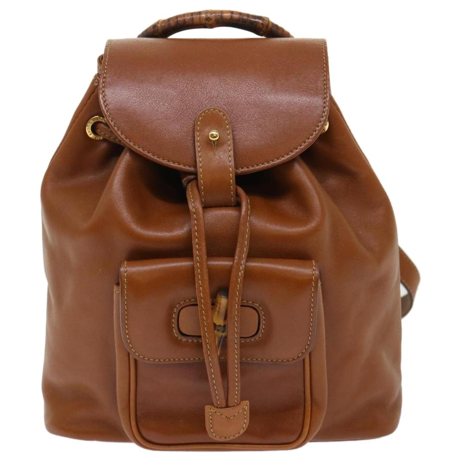 Gucci Bamboo Brown Leather ref.972521 - Joli Closet