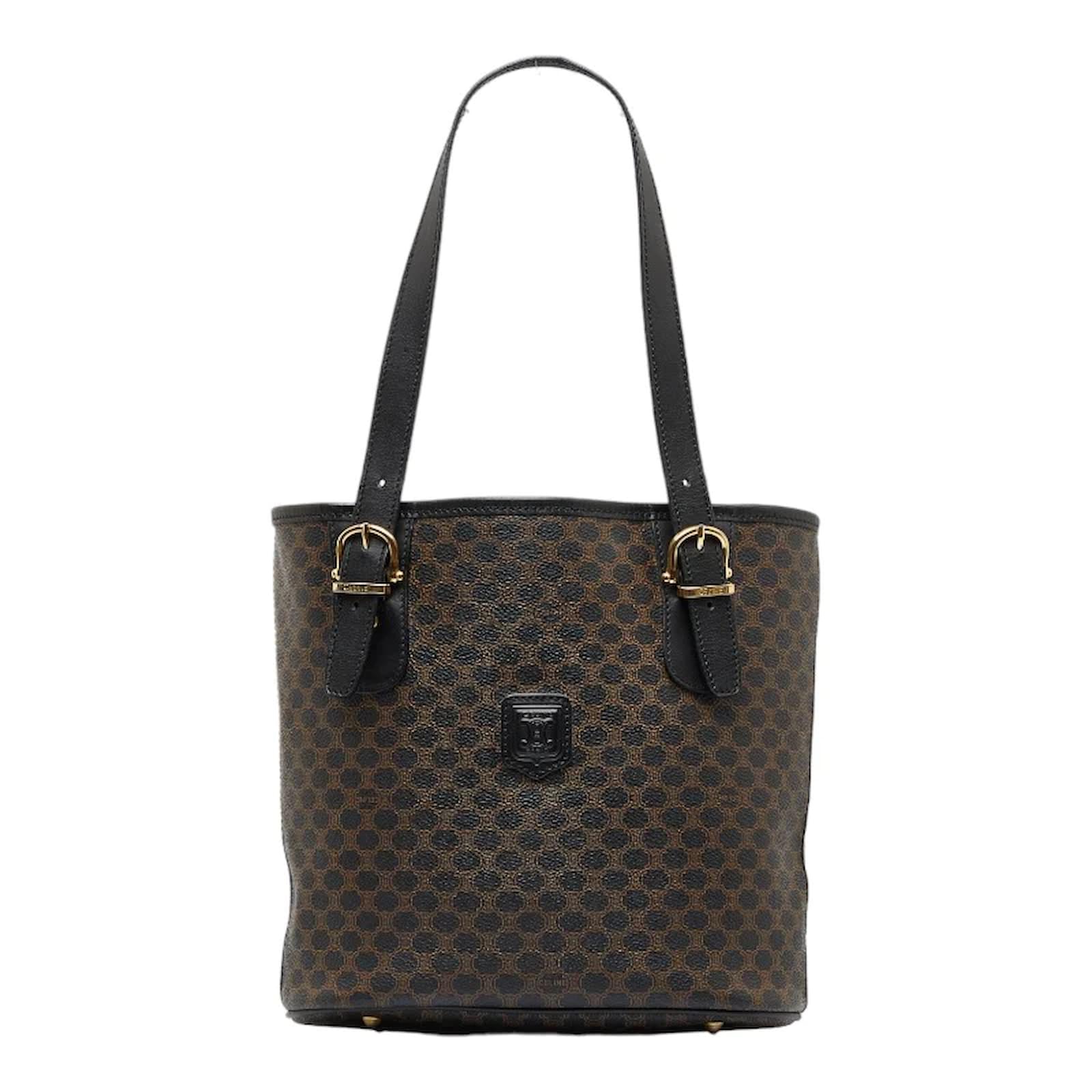 Céline Macadam Tote Bag MC98/1 Black Cloth ref.972702 - Joli Closet