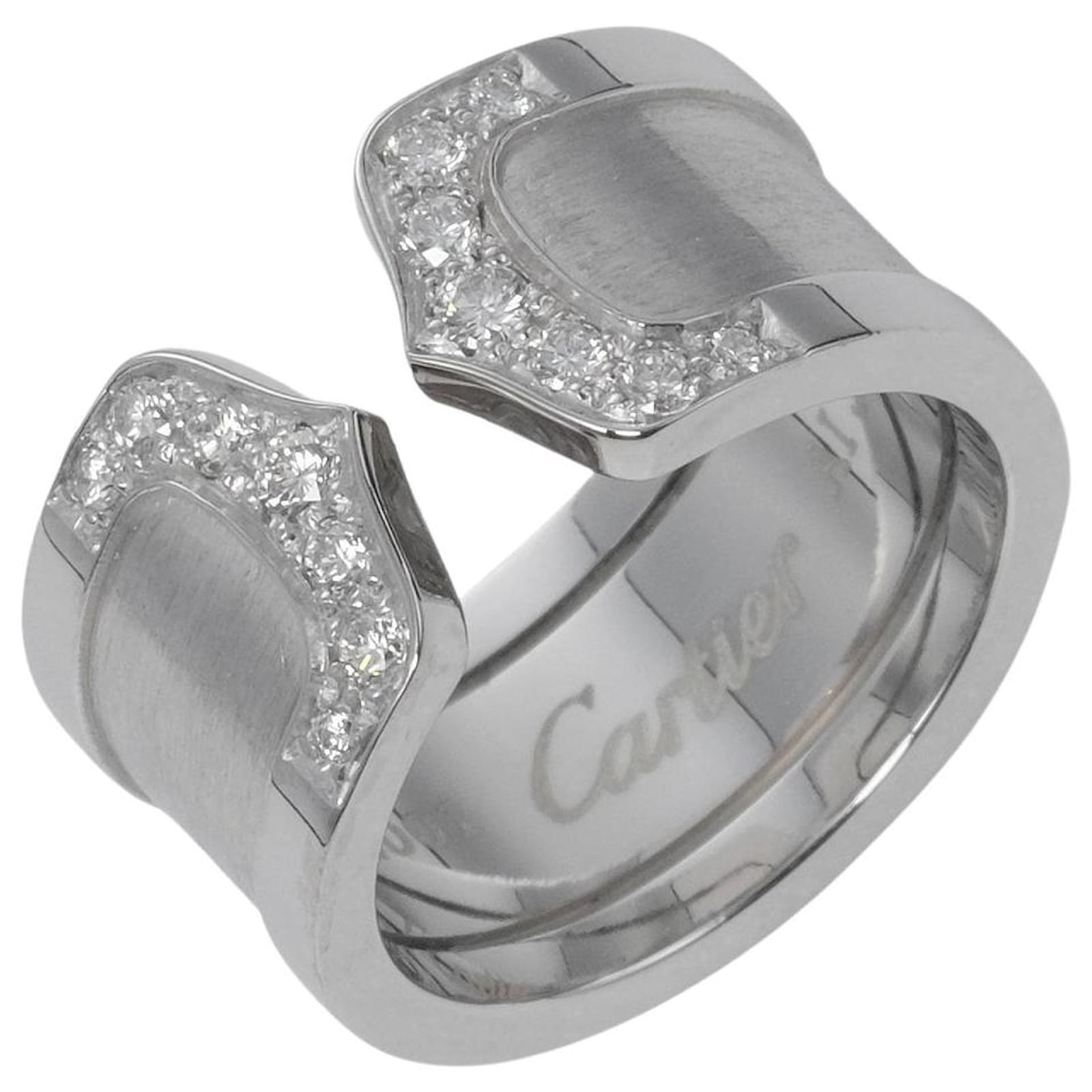 cartier 2C C2 Or blanc Argenté ref.973602 - Joli Closet