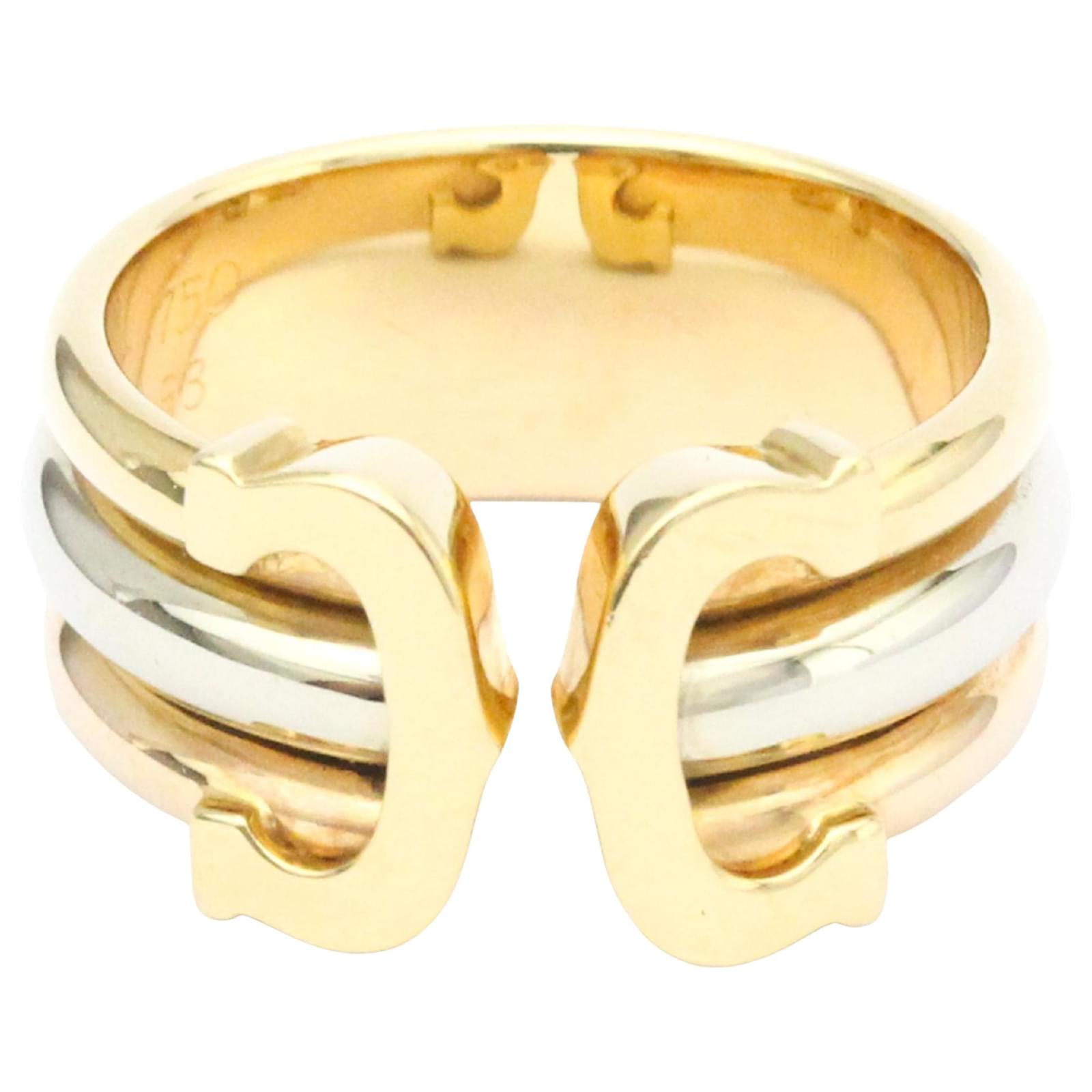Trinity cartier 2C C2 Golden Yellow gold ref.974184 - Joli Closet