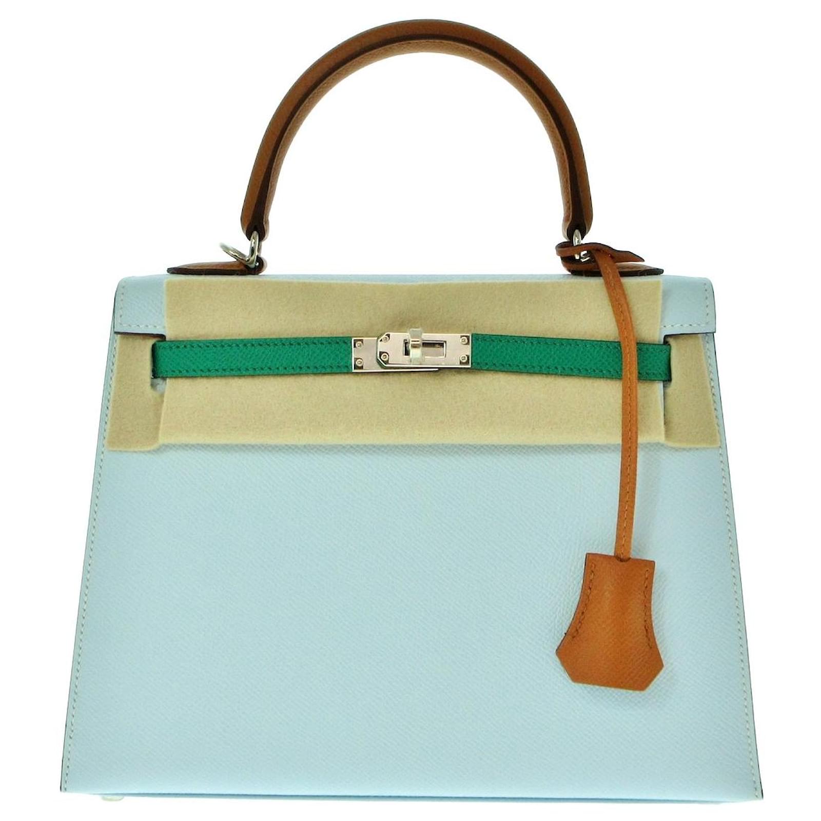 Hermès Hermes Kelly 25 Blau Leder ref.974324 - Joli Closet