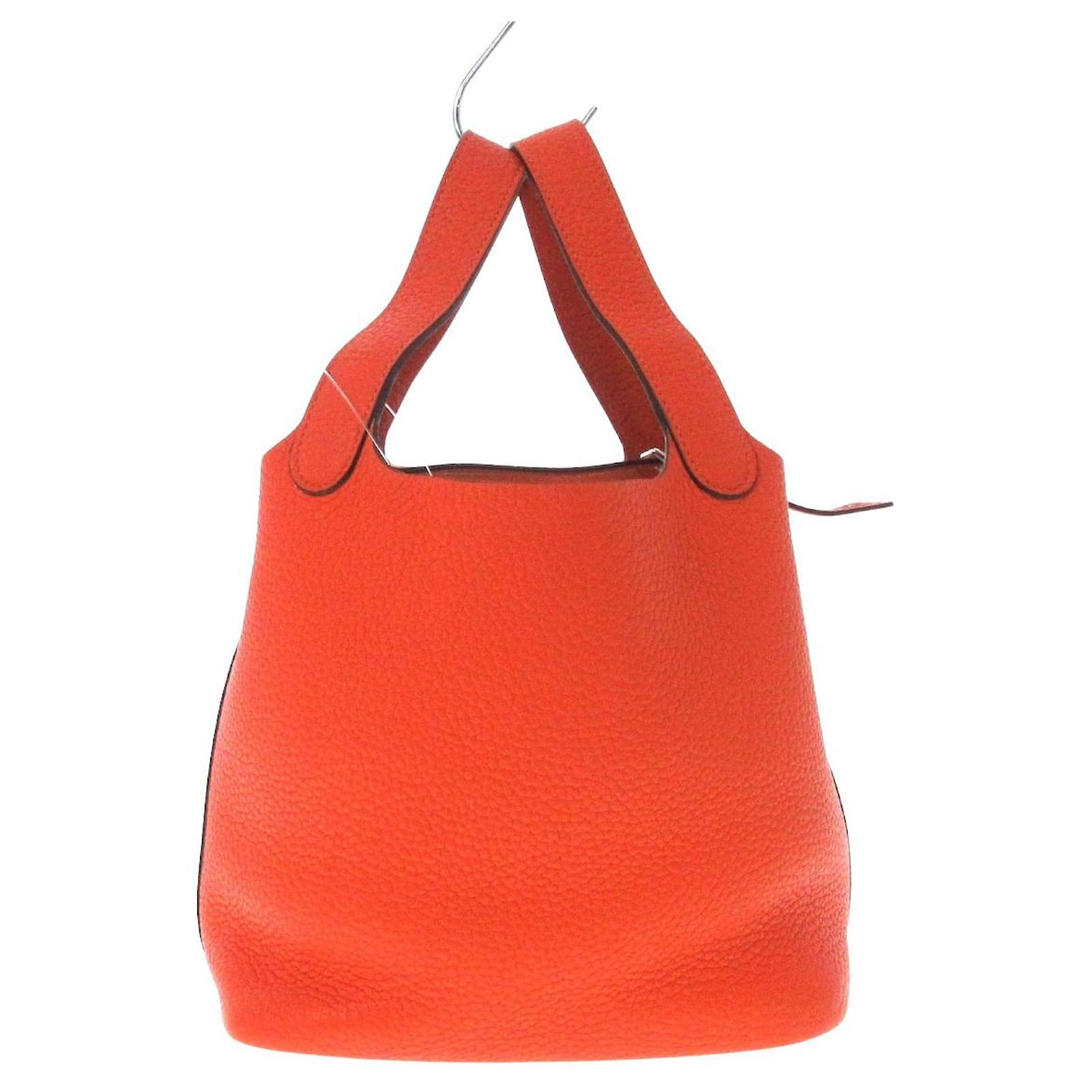 Hermès Picotin Orange Leather ref.976843 - Joli Closet