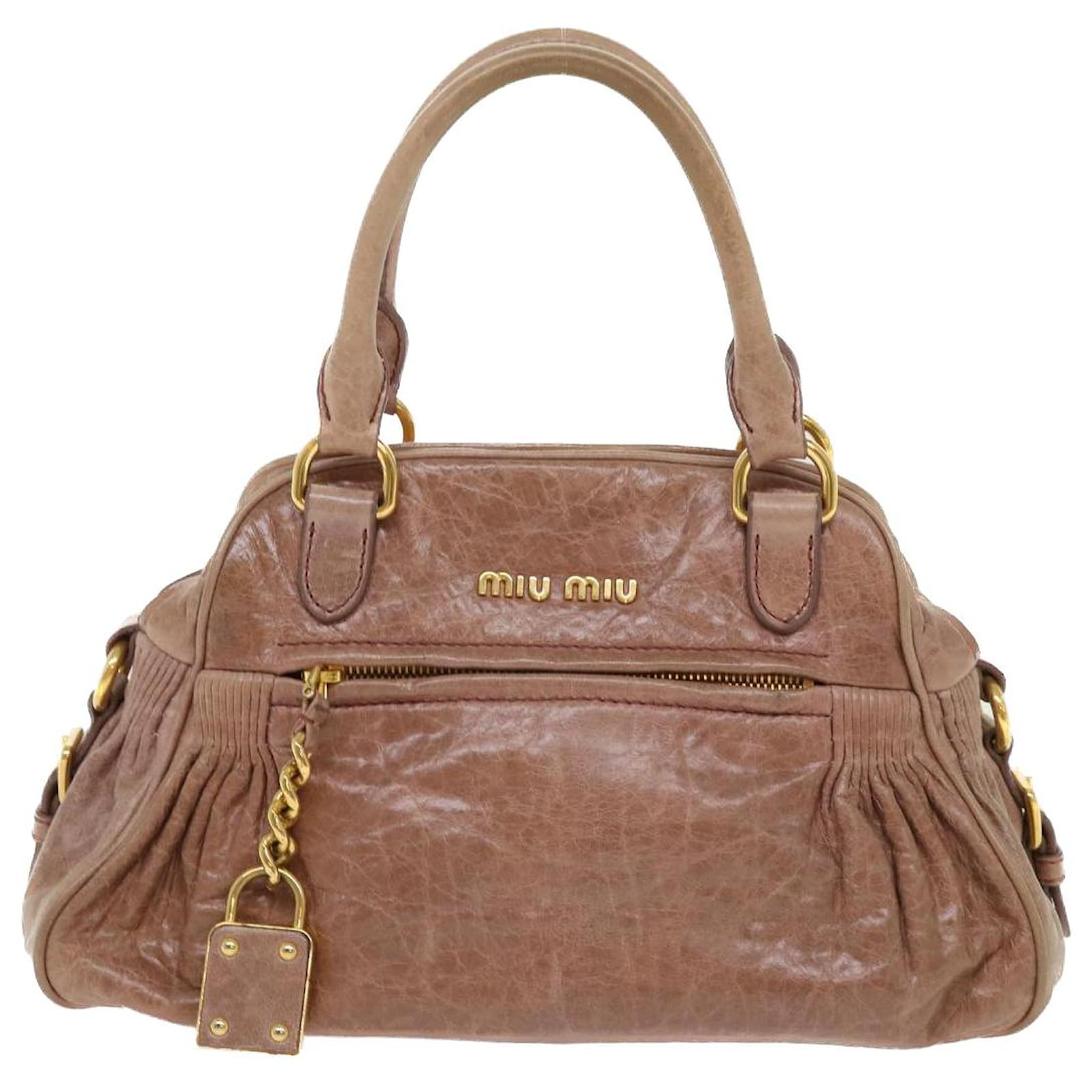 miu miu Pink Leather ref.977140 - Joli Closet