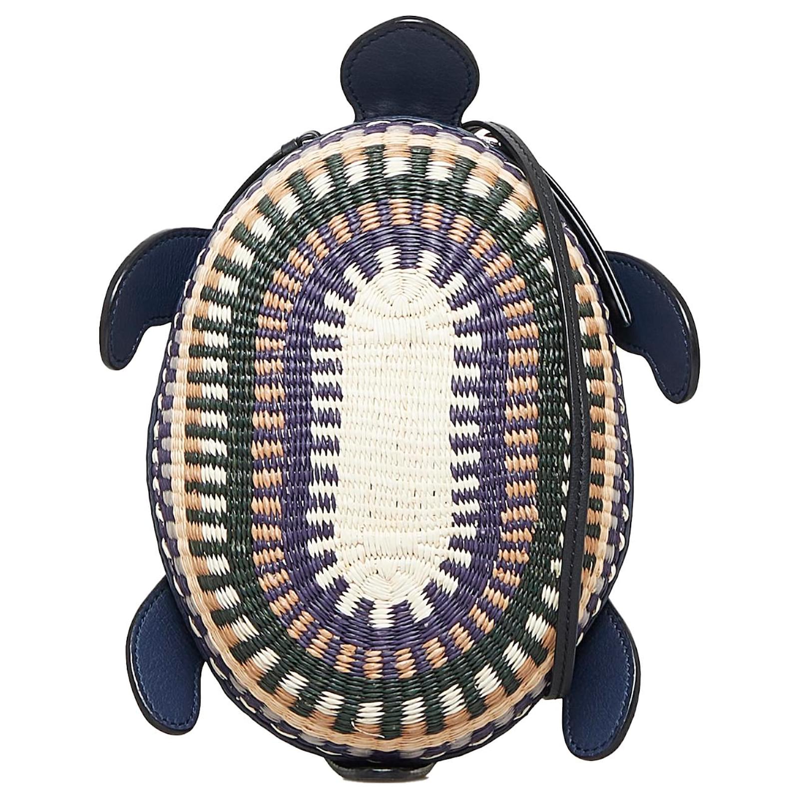 Sac à bandoulière Loewe Blue x Paula's Ibiza Turtle Veau façon poulain ...