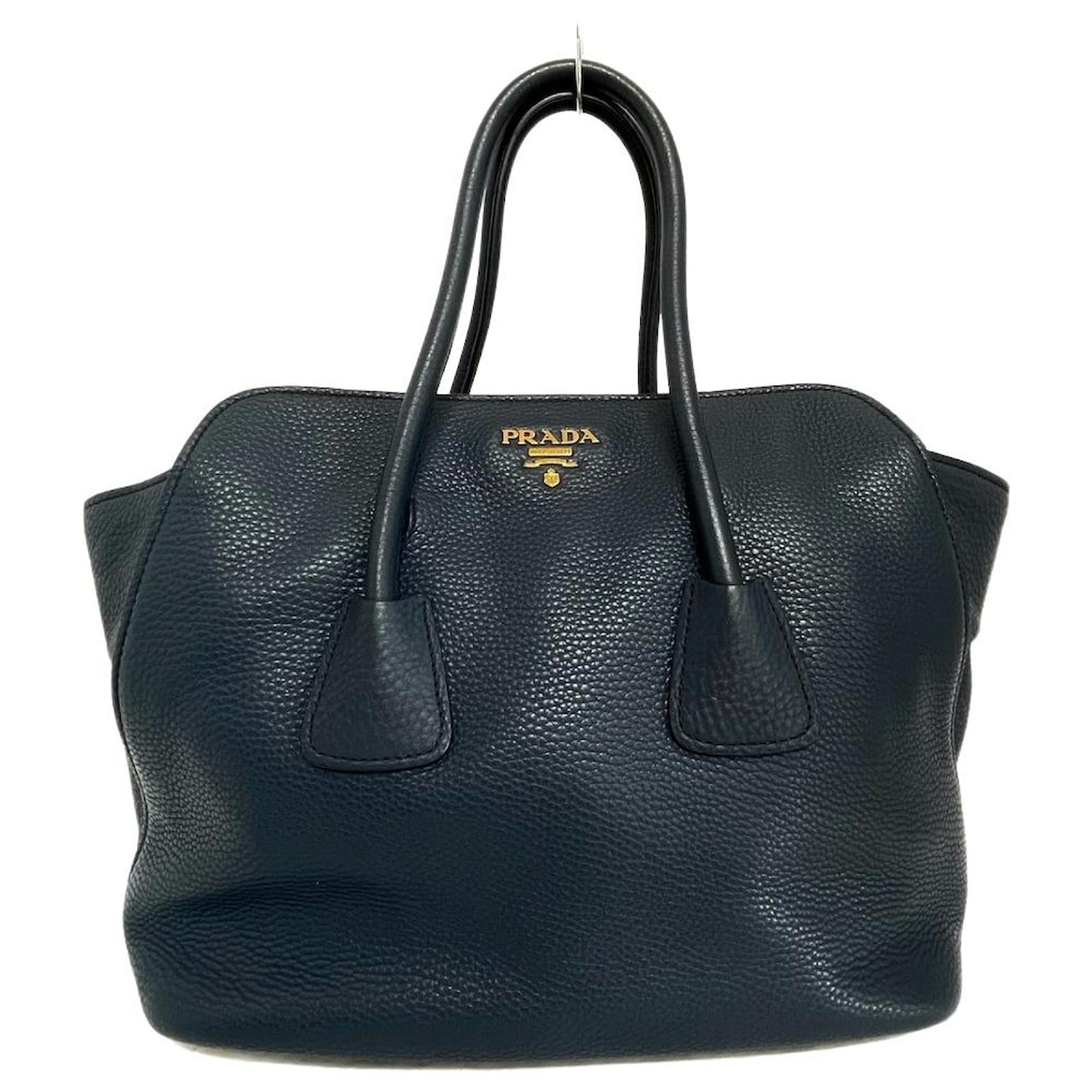 Prada Navy blue Leather ref.978821 - Joli Closet