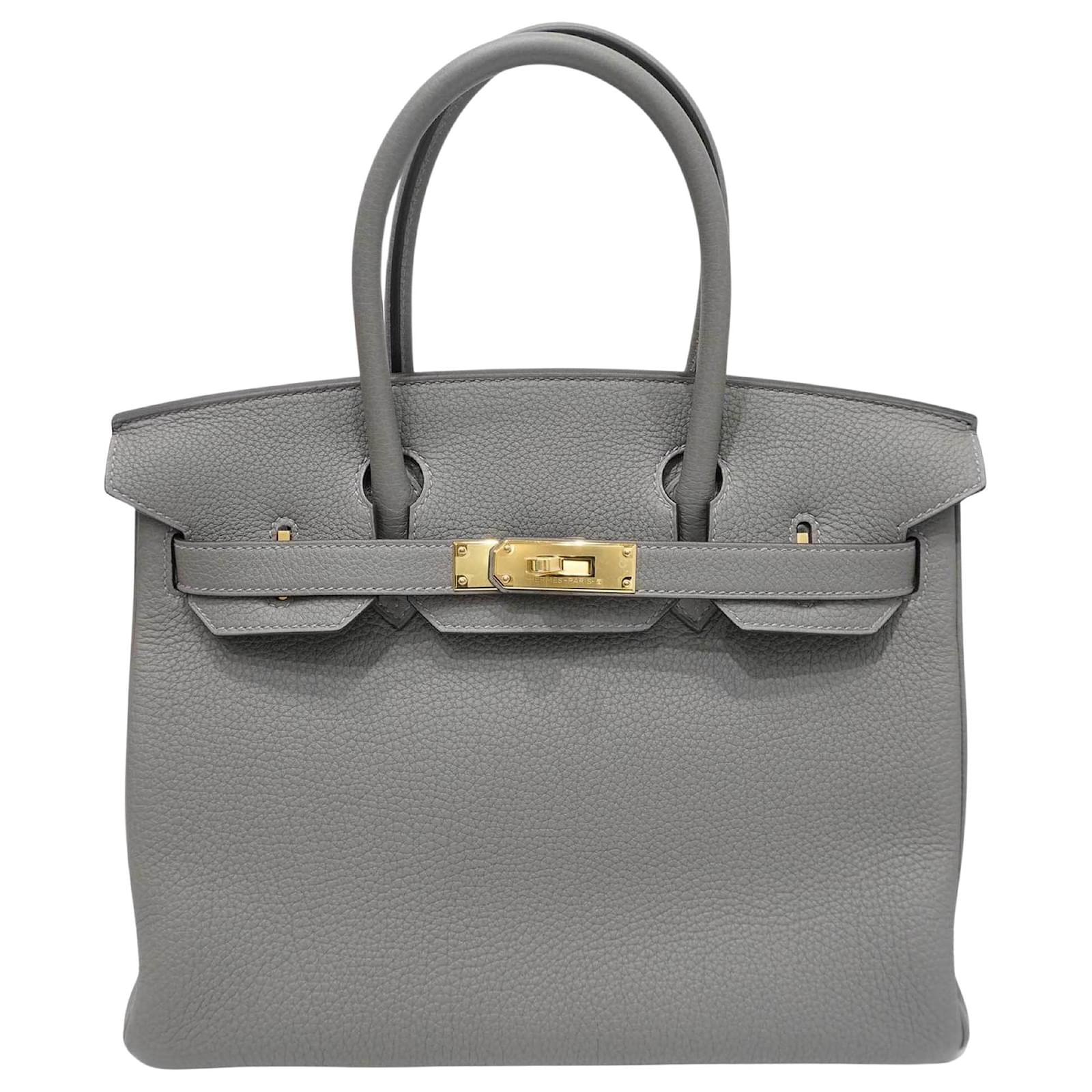 Hermès HERMES BIRKIN 30 Grey Leather ref.978922 - Joli Closet