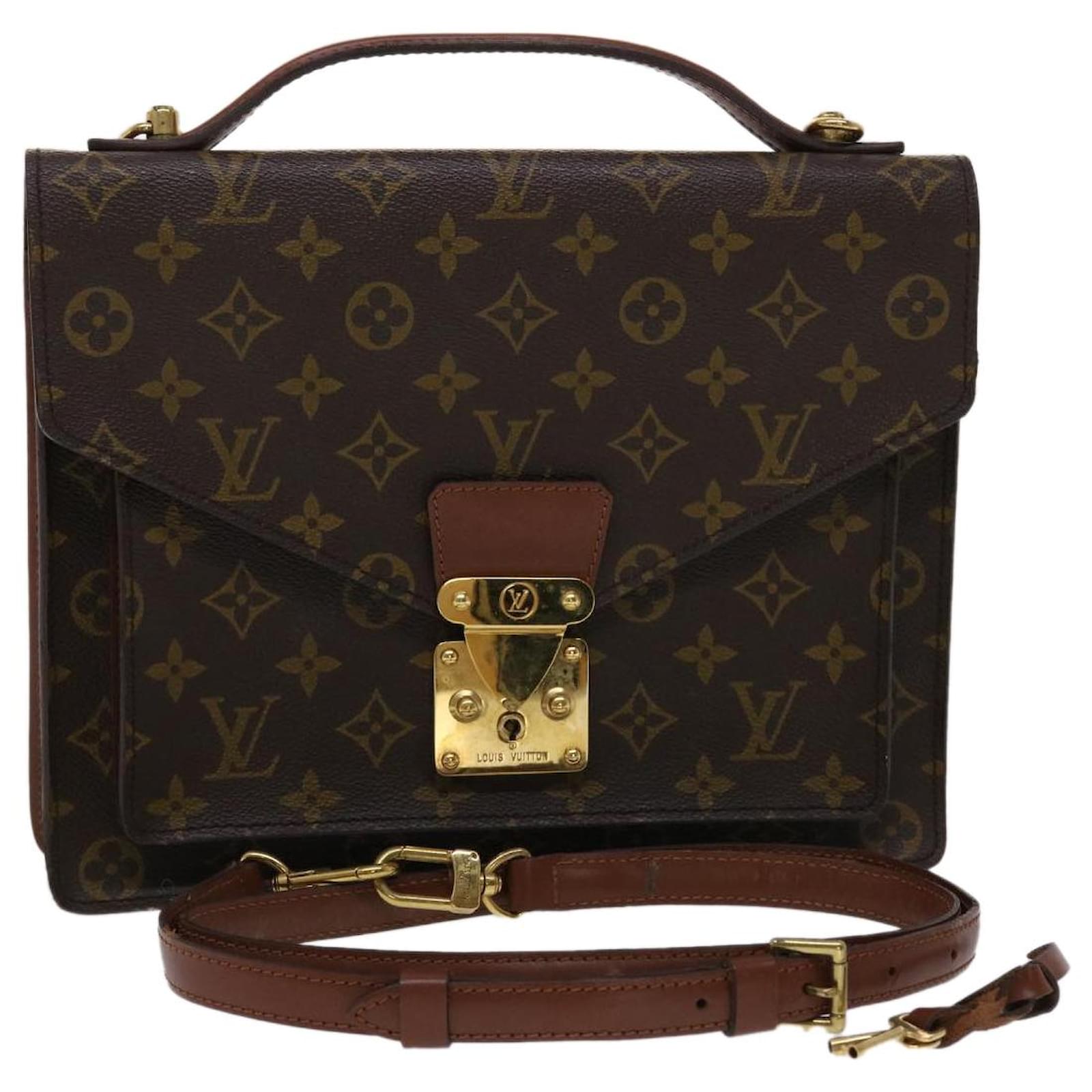 Louis Vuitton Monogram Monceau 28 Sac à main 2façon M51185 Auth LV ...