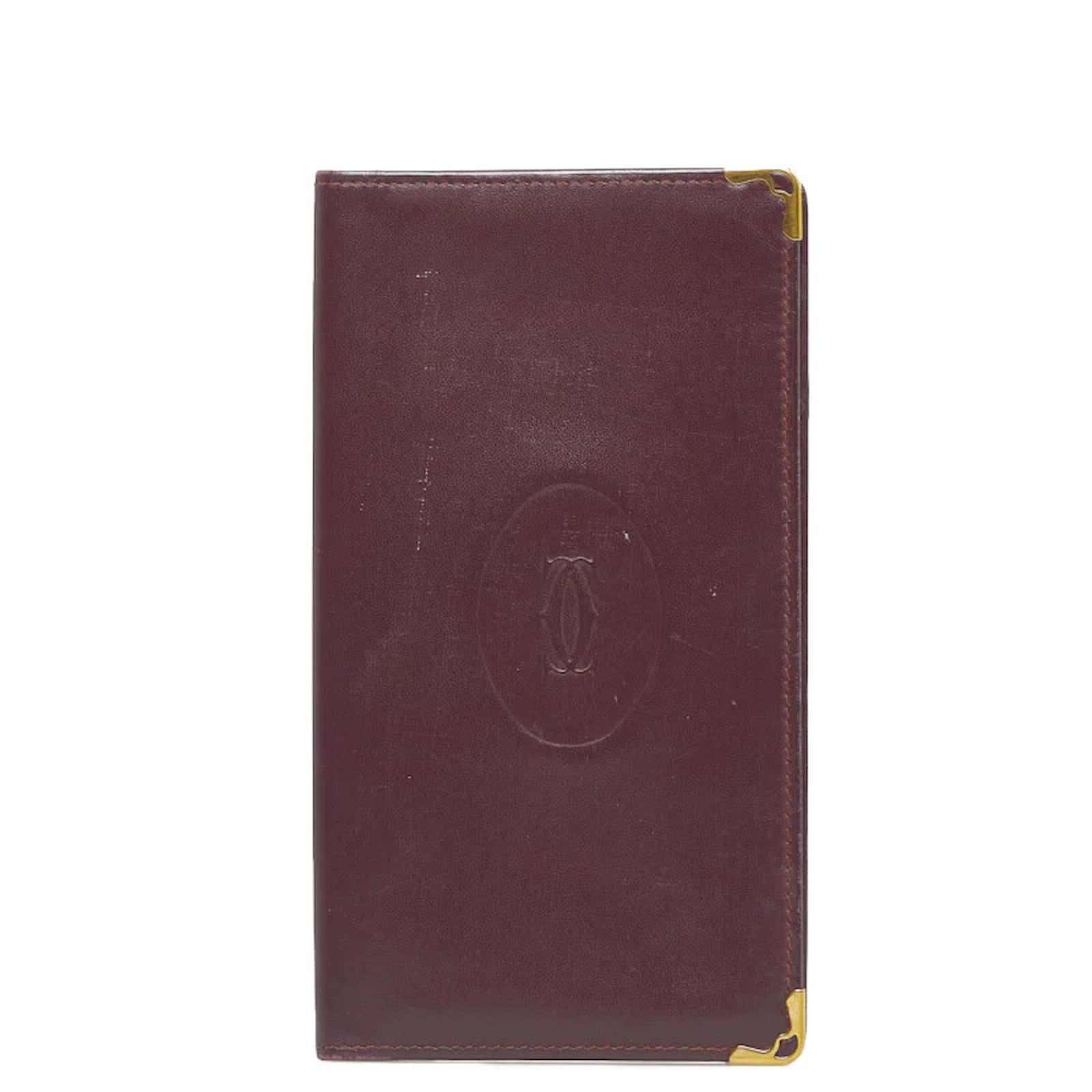 Cartier Must de Cartier Leather Notebook Cover Red Pony-style calfskin ...