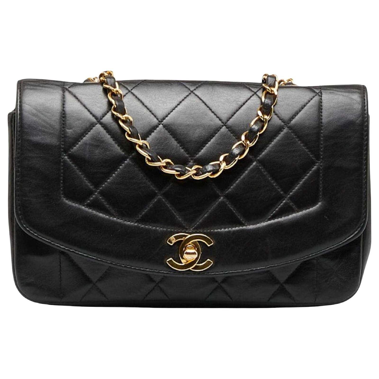 Chanel Diana Black Leather ref.984898 - Joli Closet