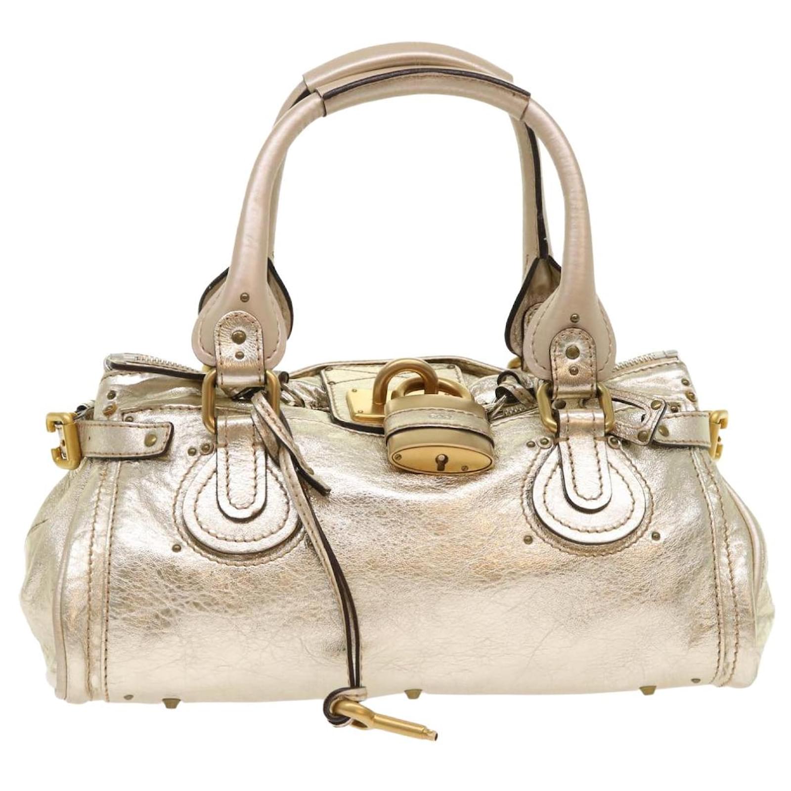 CHLOÉ PADDINGTON Golden Leather ref.987622 - Joli Closet