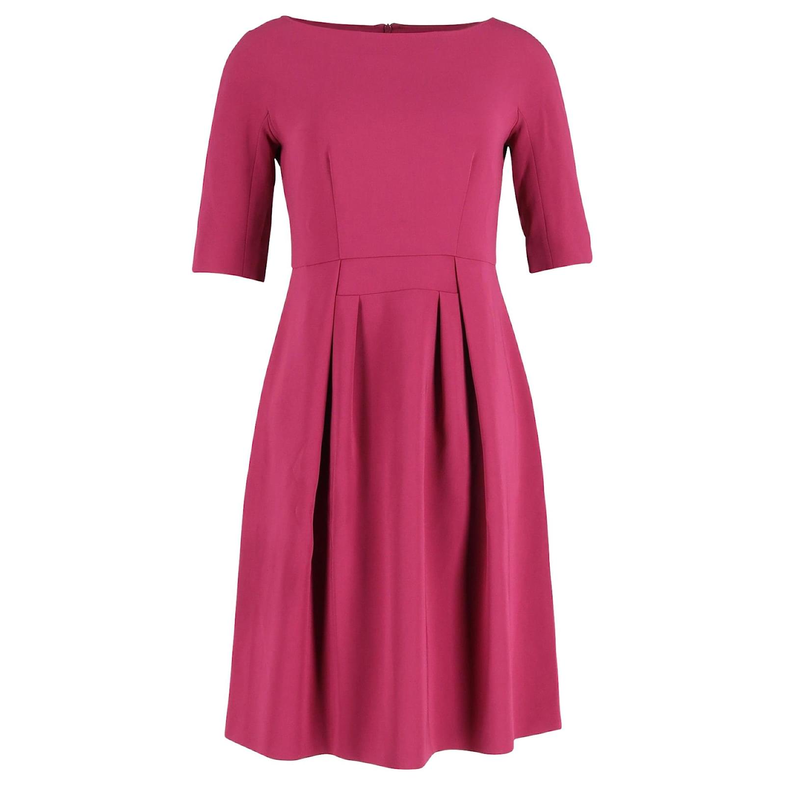 Max Mara Pleated Dress in Pink Triacetate Synthetic ref.989322 - Joli ...
