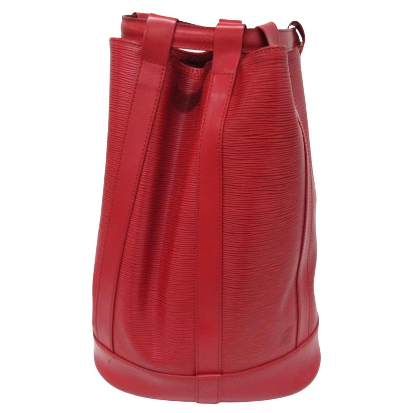 Louis Vuitton Randonnée Red Leather ref.990089 - Joli Closet