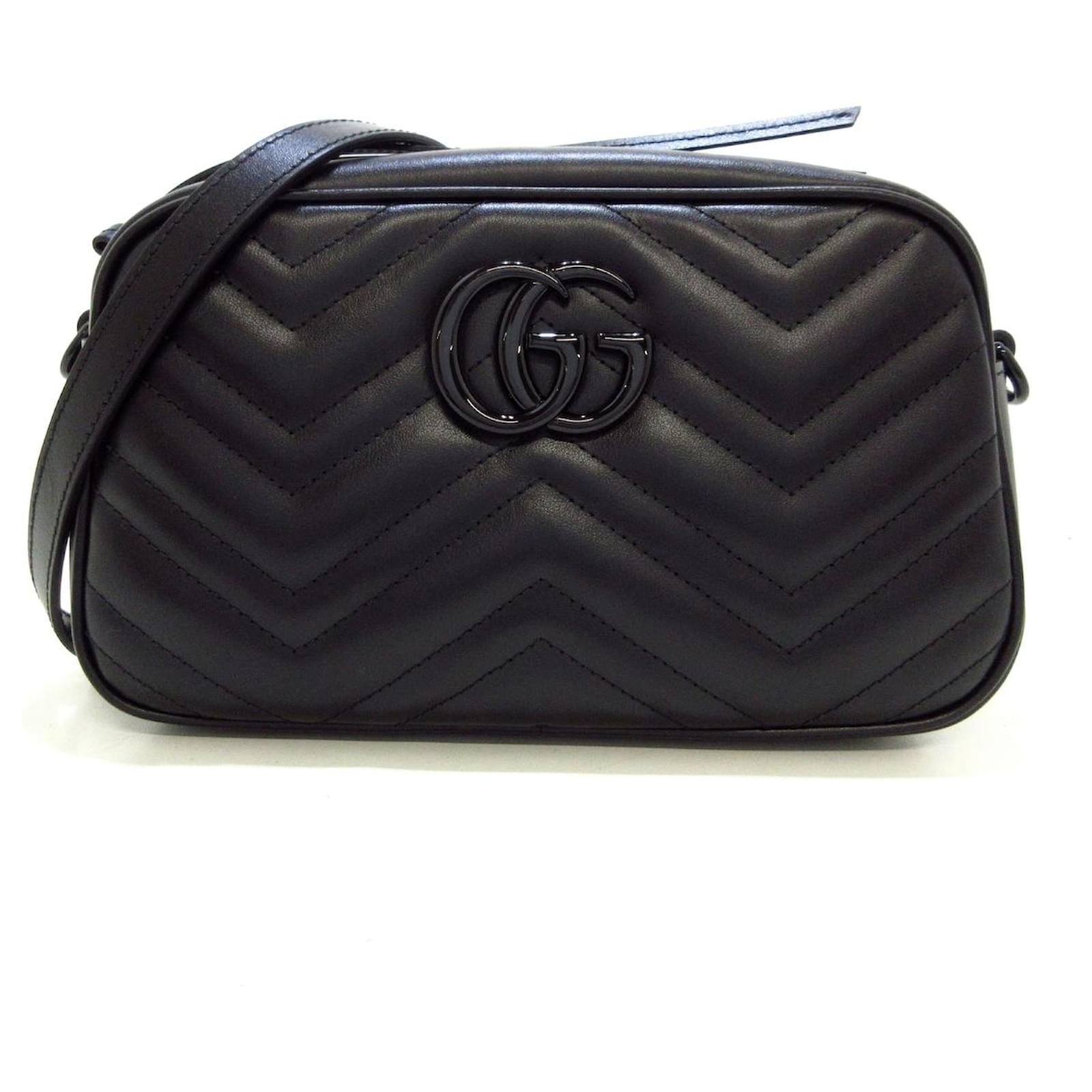Gucci GG Marmont Black Leather ref.990112 - Joli Closet