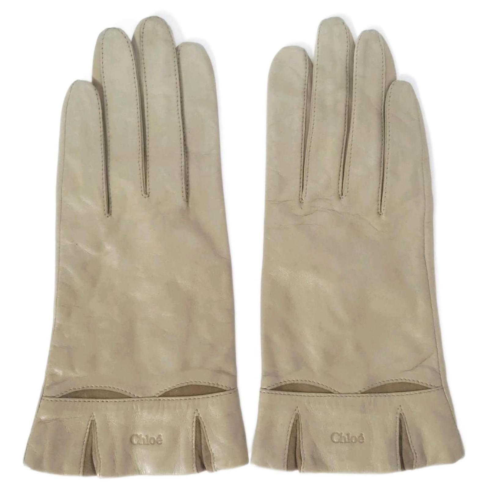 Chloe leather gloves store