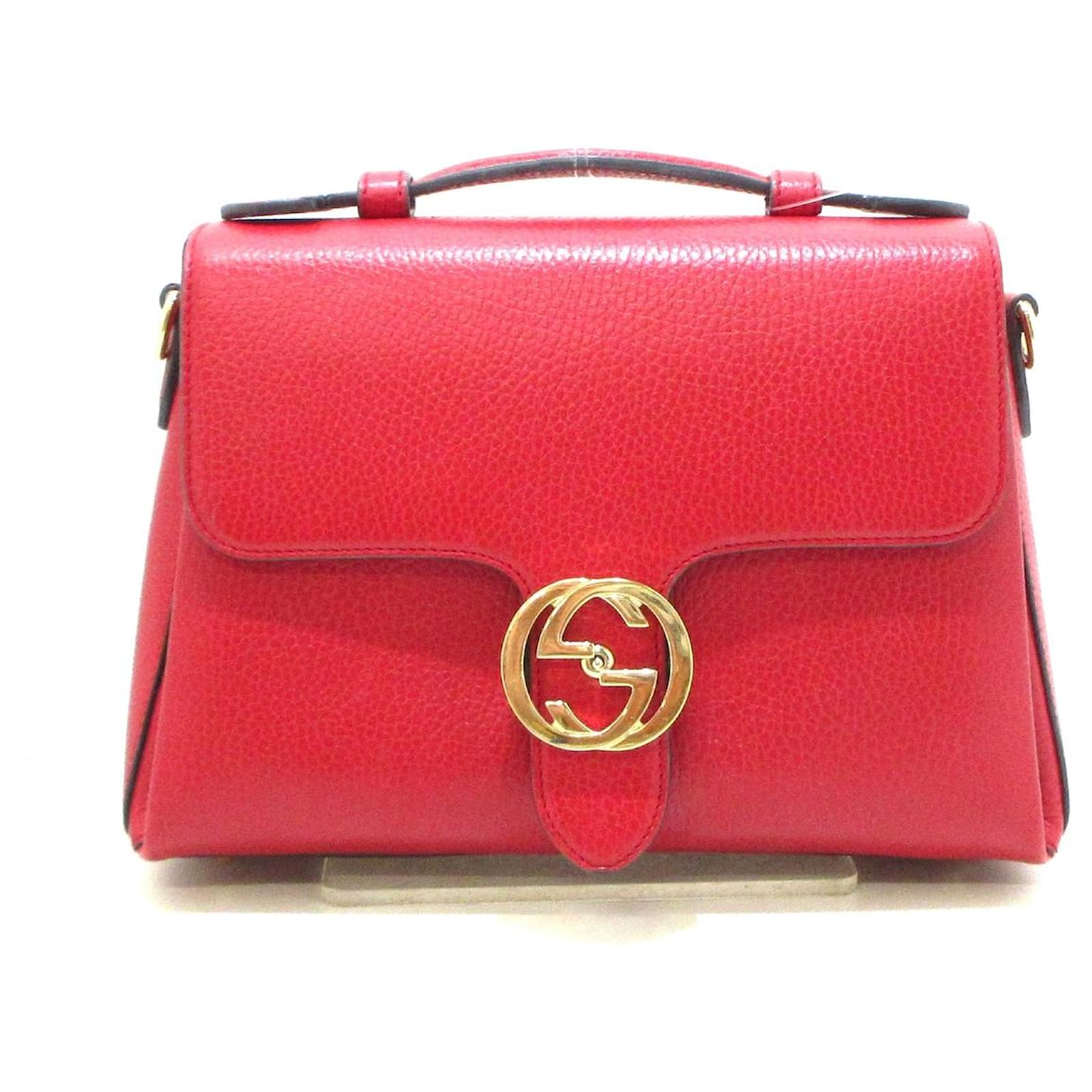 gucci Red Leather ref.990229 - Joli Closet