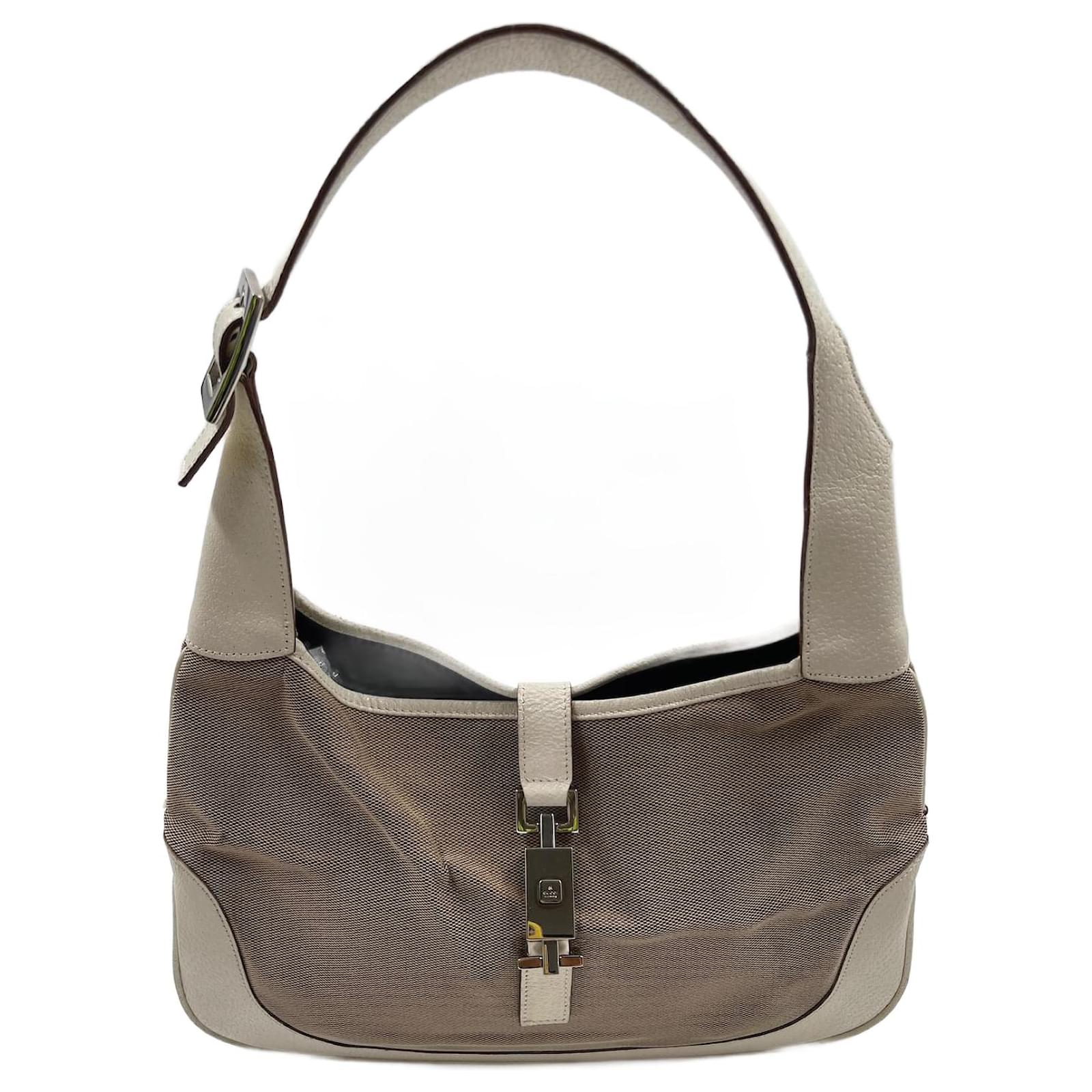 Brown Canvas Gucci Jackie Cloth ref.990554 - Joli Closet