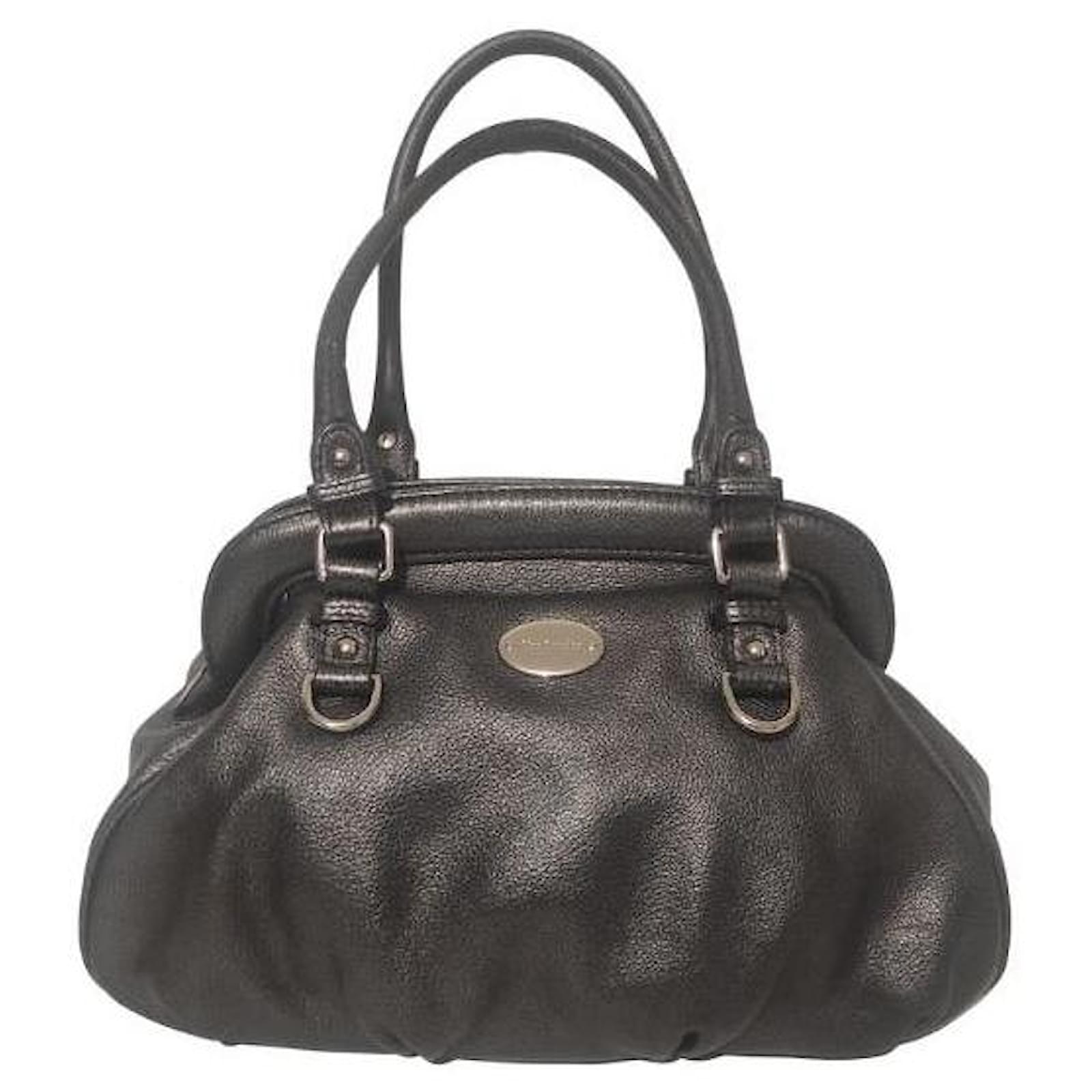 Beautiful new Mac Douglas bag Dark grey Leather ref.990688 - Joli Closet