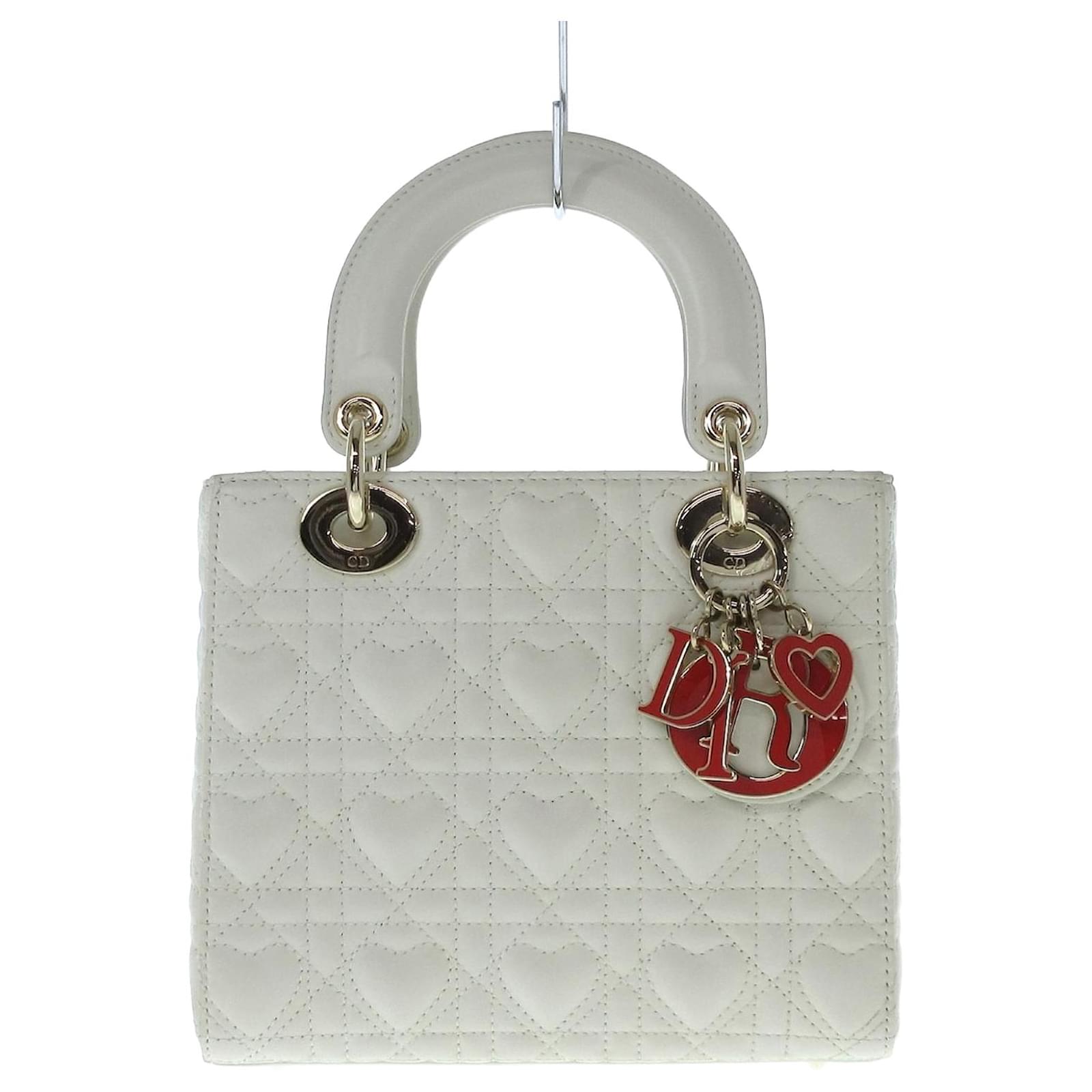 Dior Lady Dior White Leather ref.992007 - Joli Closet