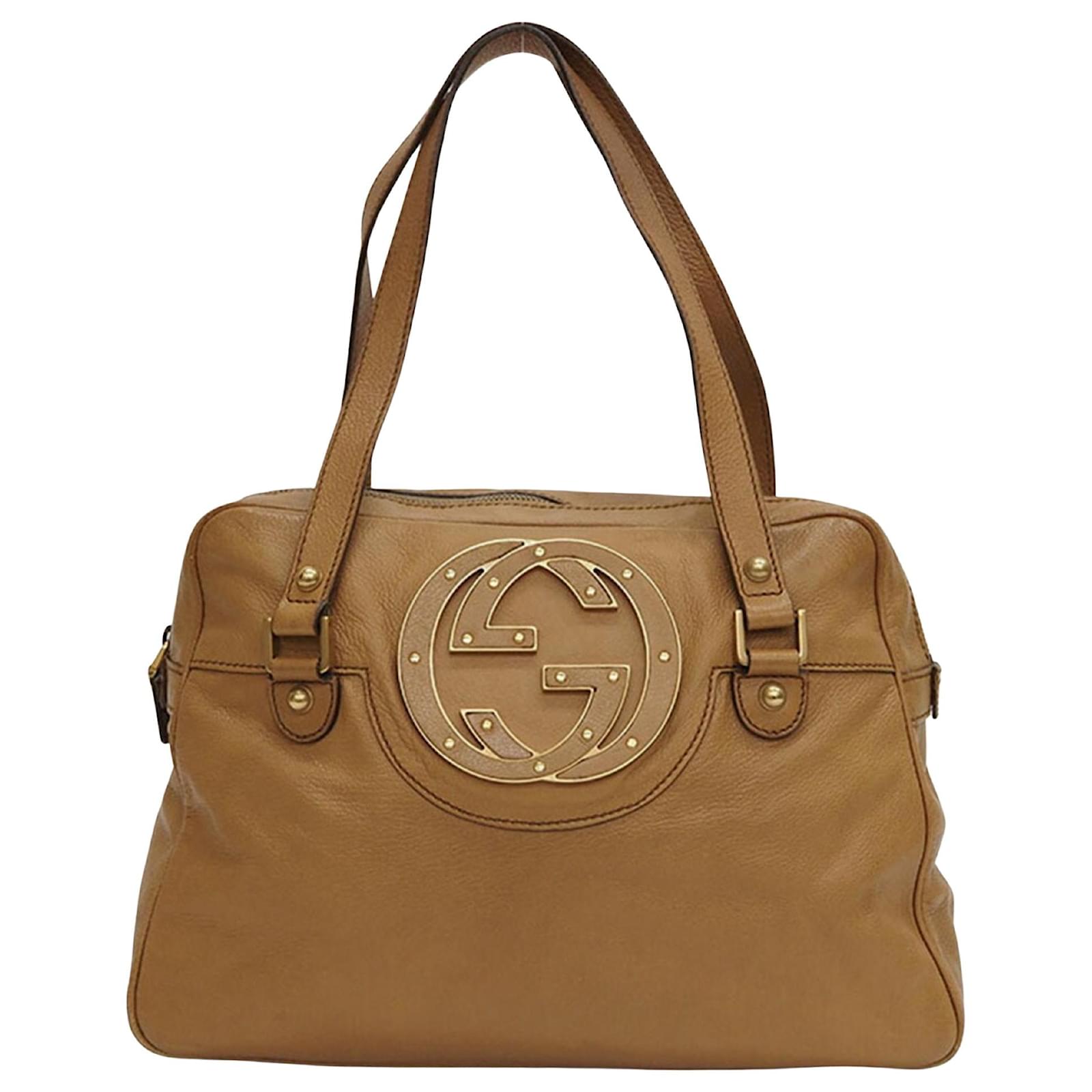 Gucci Interlocking G Beige Leather ref.992516 - Joli Closet