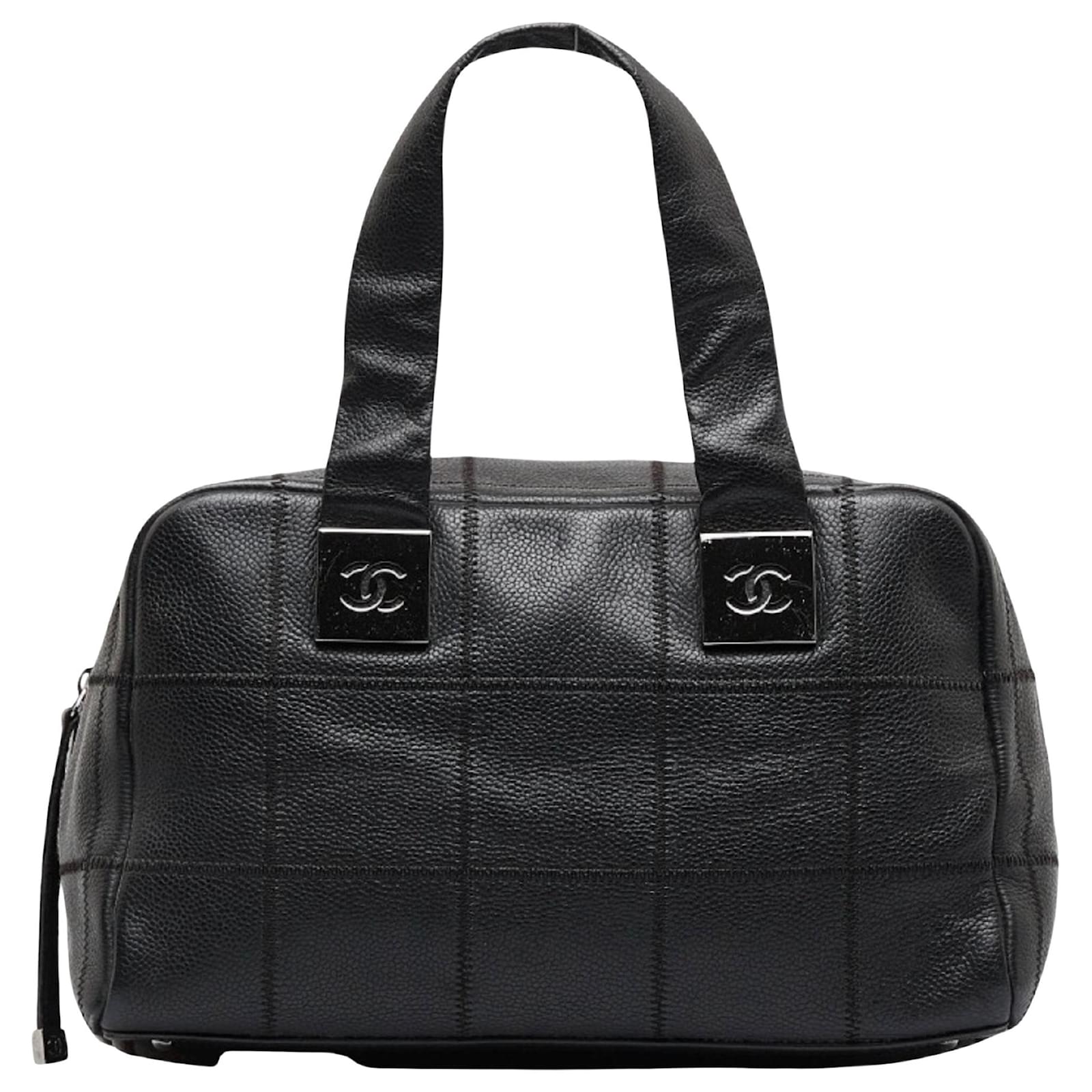 Timeless Chanel Chocolate bar Black Leather ref.992601 - Joli Closet