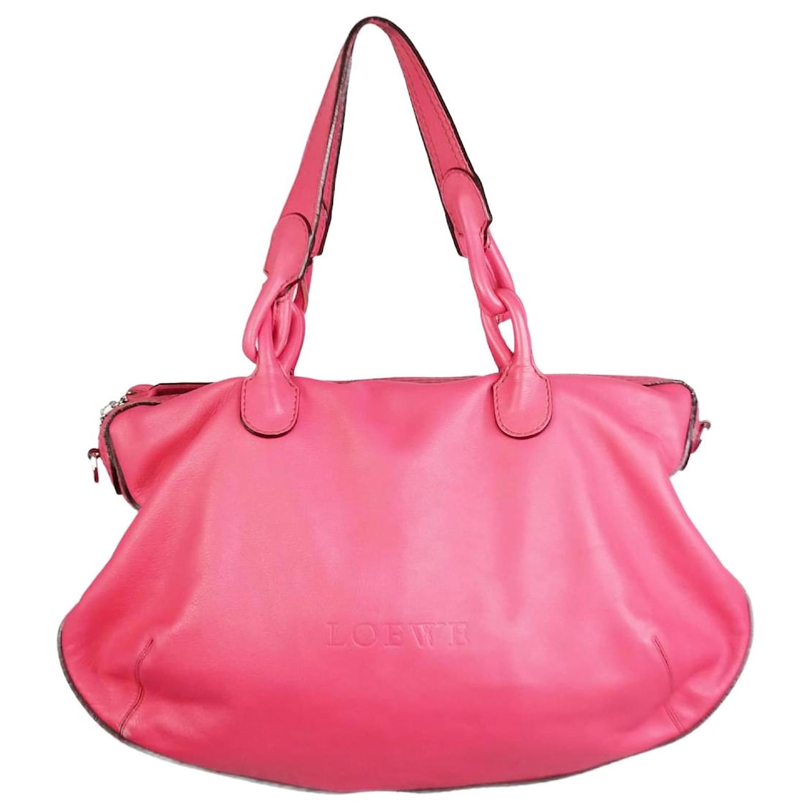 Loewe Pink leather shoulder bag ref.993042 - Joli Closet