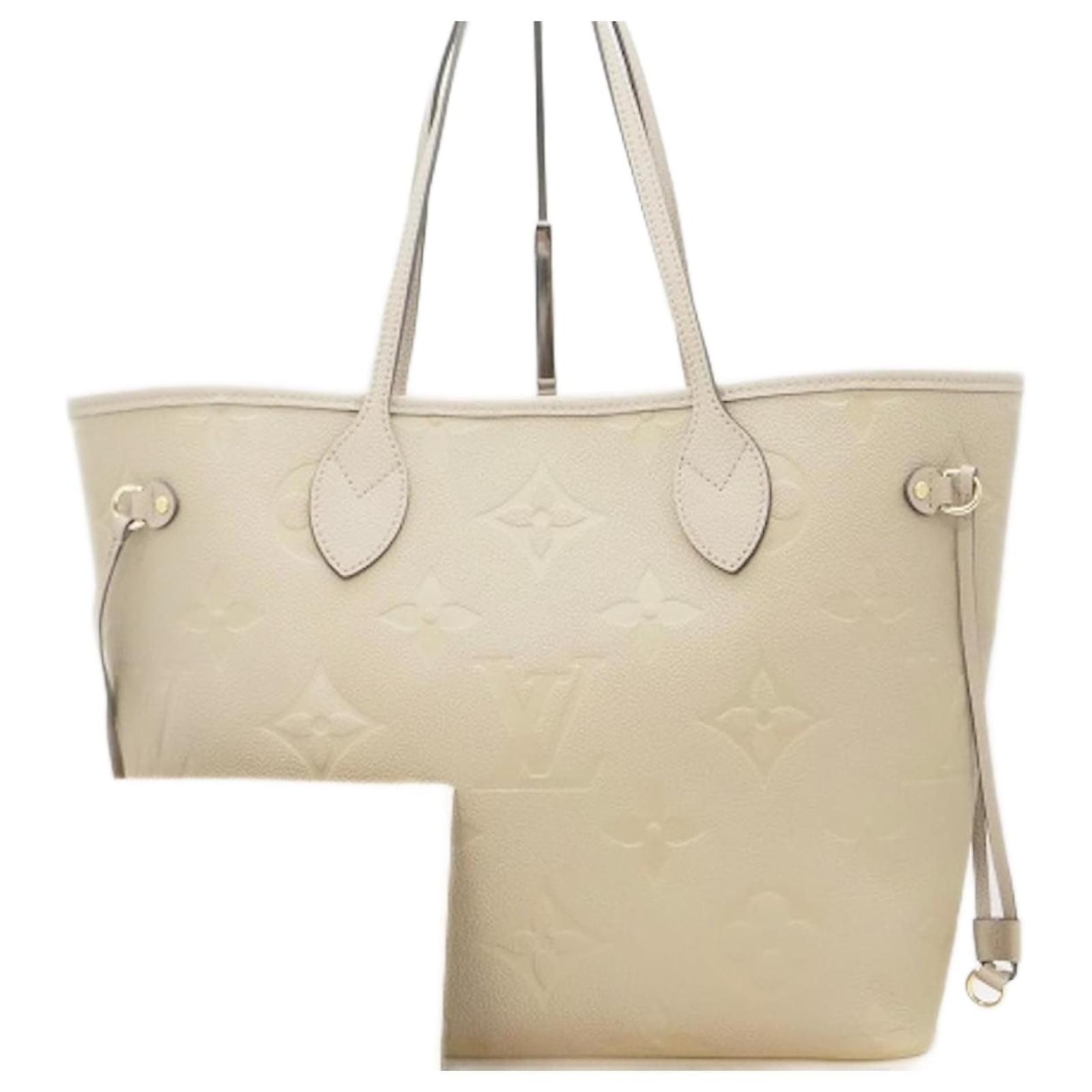 Louis Vuitton Neverfull MM Beige Leather ref.993220 - Joli Closet