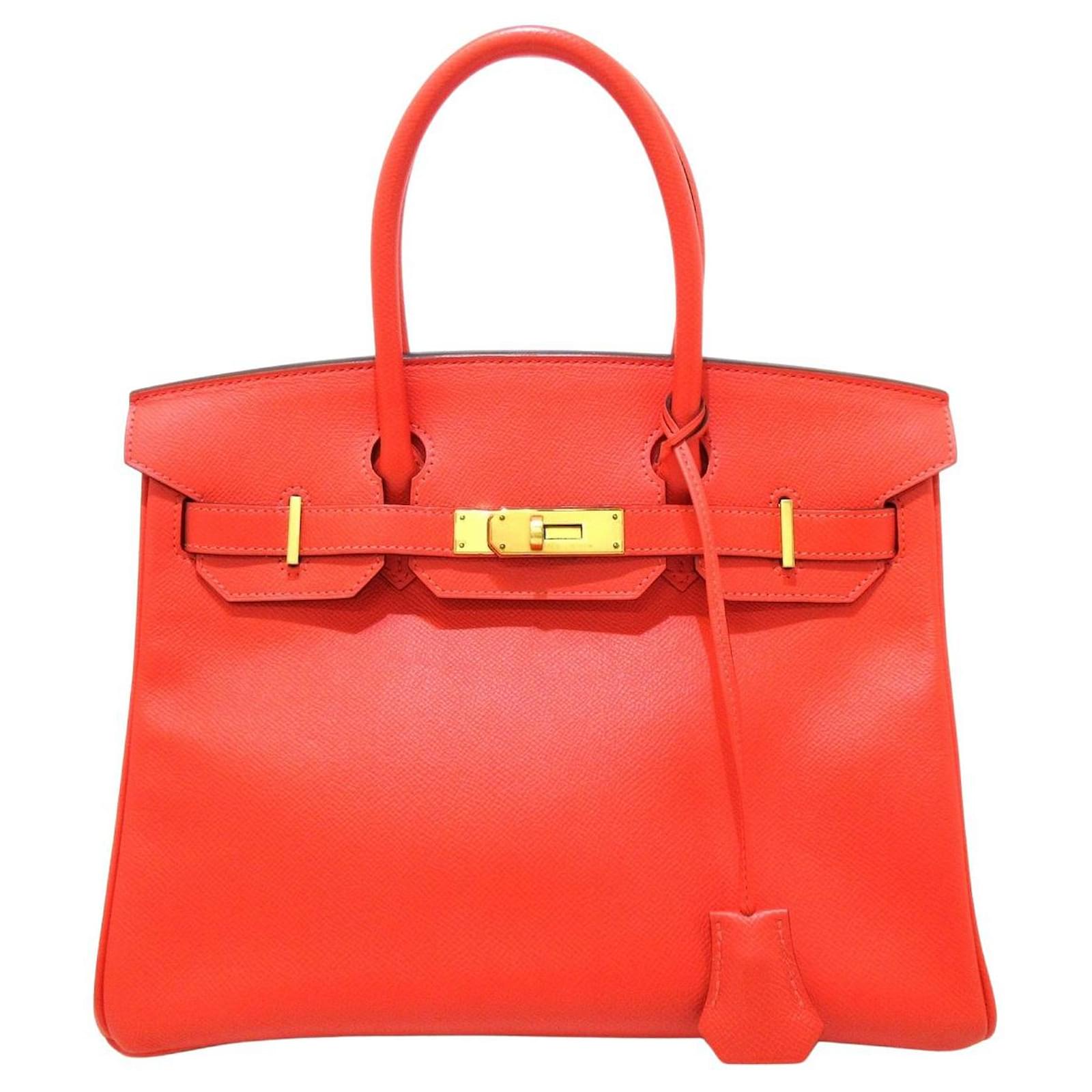 Hermès Birkin 30 Red Leather ref.994252 - Joli Closet